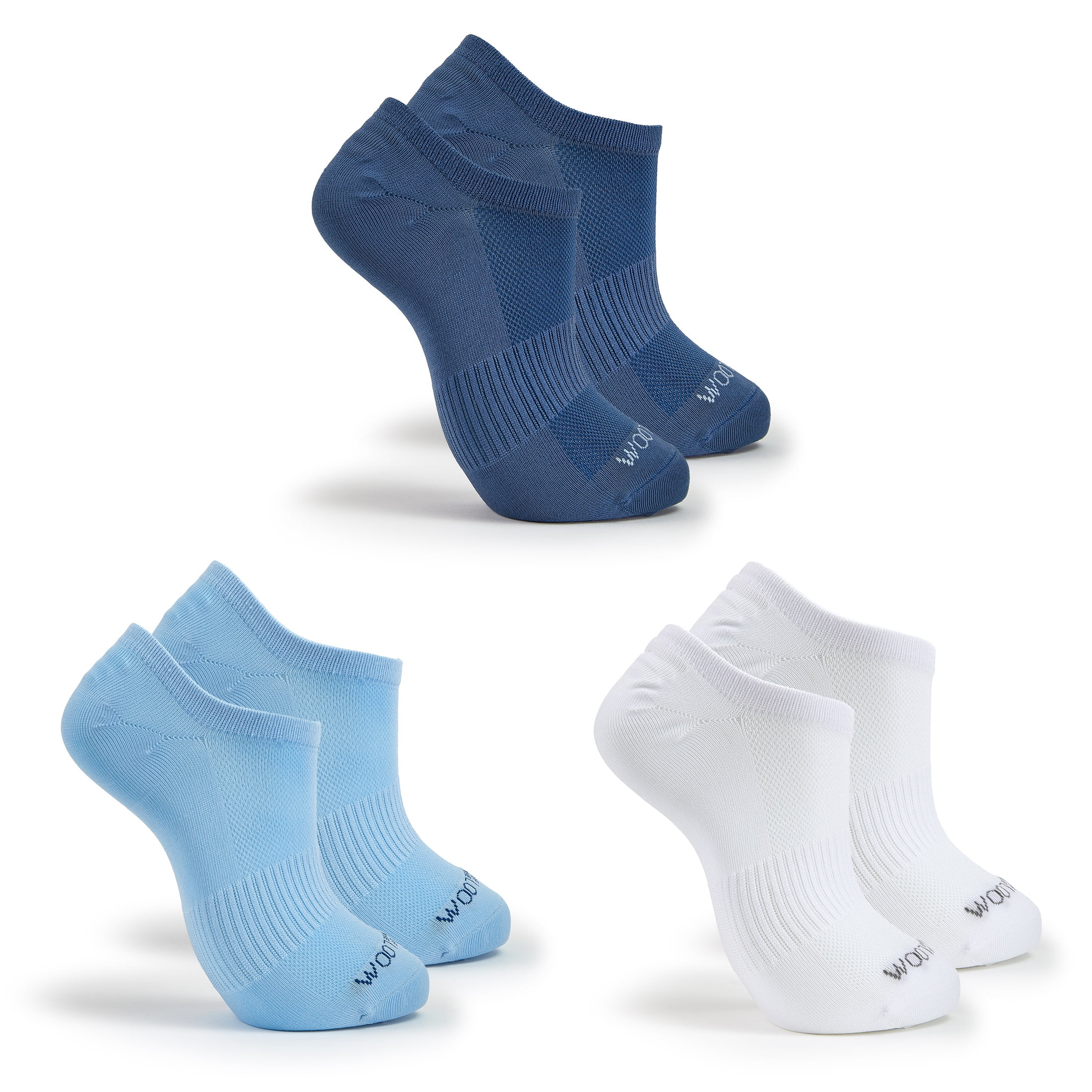 Fruit of the Loom Beyond Soft Microfiber Liner Socks for Women, Blue ...