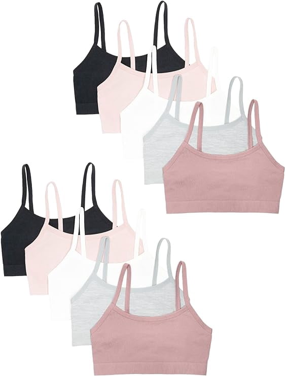 Fruit of the Loom Big Girls Training Bra Value Packs Available in ...