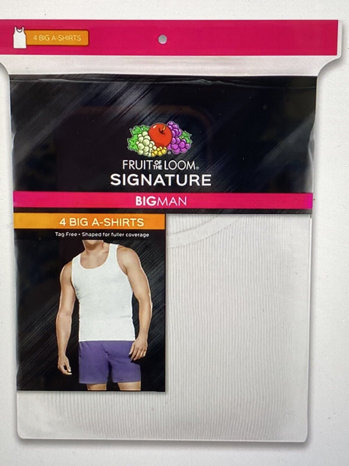 Fruit of the Loom Big Man's Tank A-Shirts, Men's Big and Tall, Plus ...