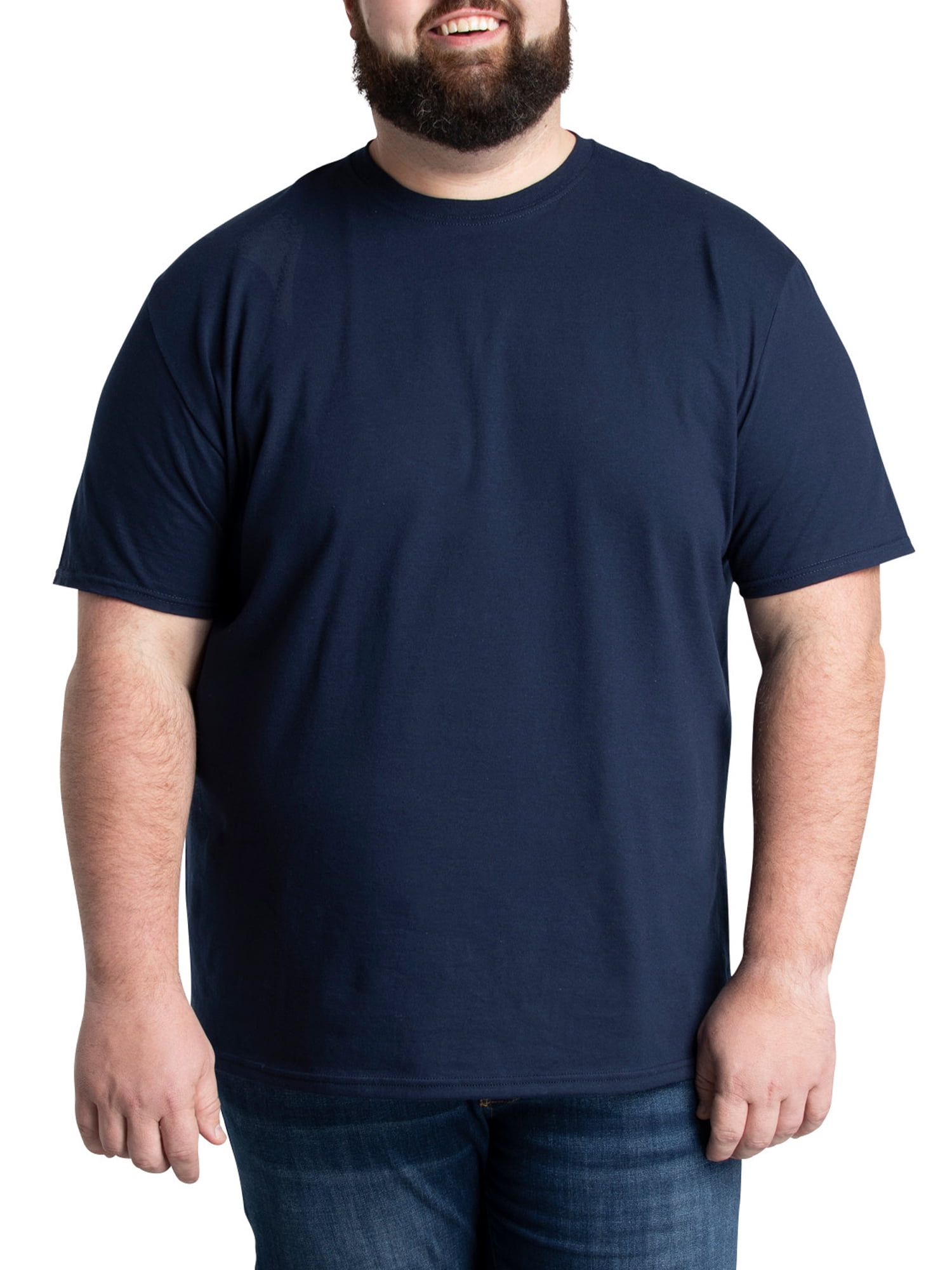 Fruit of the Loom Big Men's Eversoft Crew T-Shirt, Sizes 2XB-4XB ...