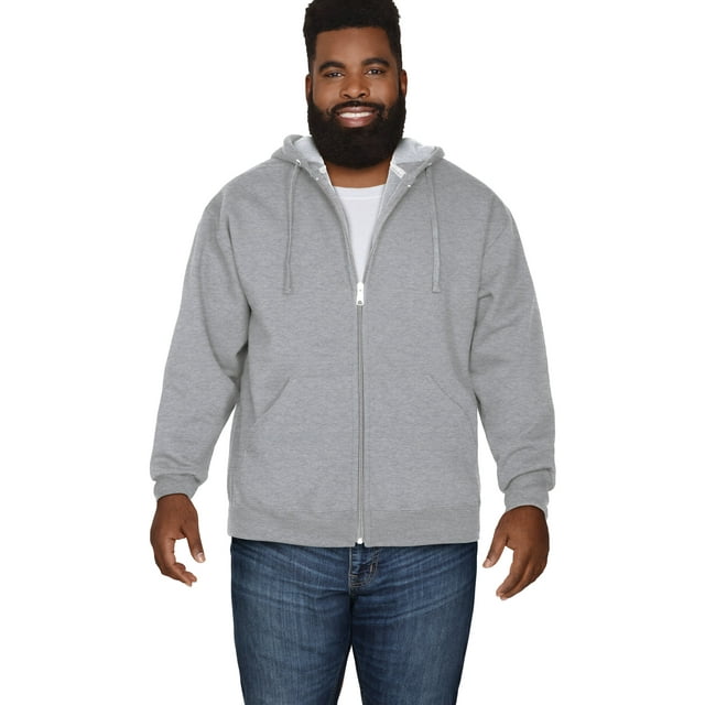 Fruit of the Loom Men's EverSoft Fleece Full Zip Hoodie Jacket, Sizes S-3XL - Walmart.com
