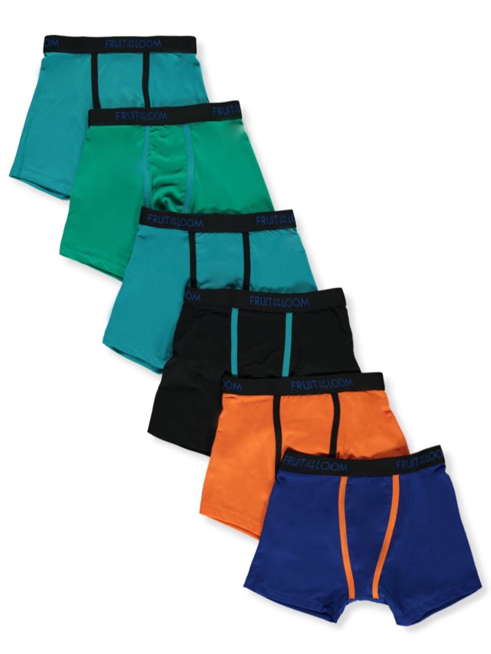 Fruit of the Loom Boys 6-20 Micro-Mesh Tag-Free Boxer Briefs, 6-Pack ...