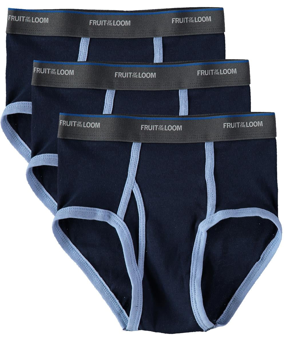 Fruit of the Loom Boys Briefs, 3 Pack, Comfortable Cotton Design ...