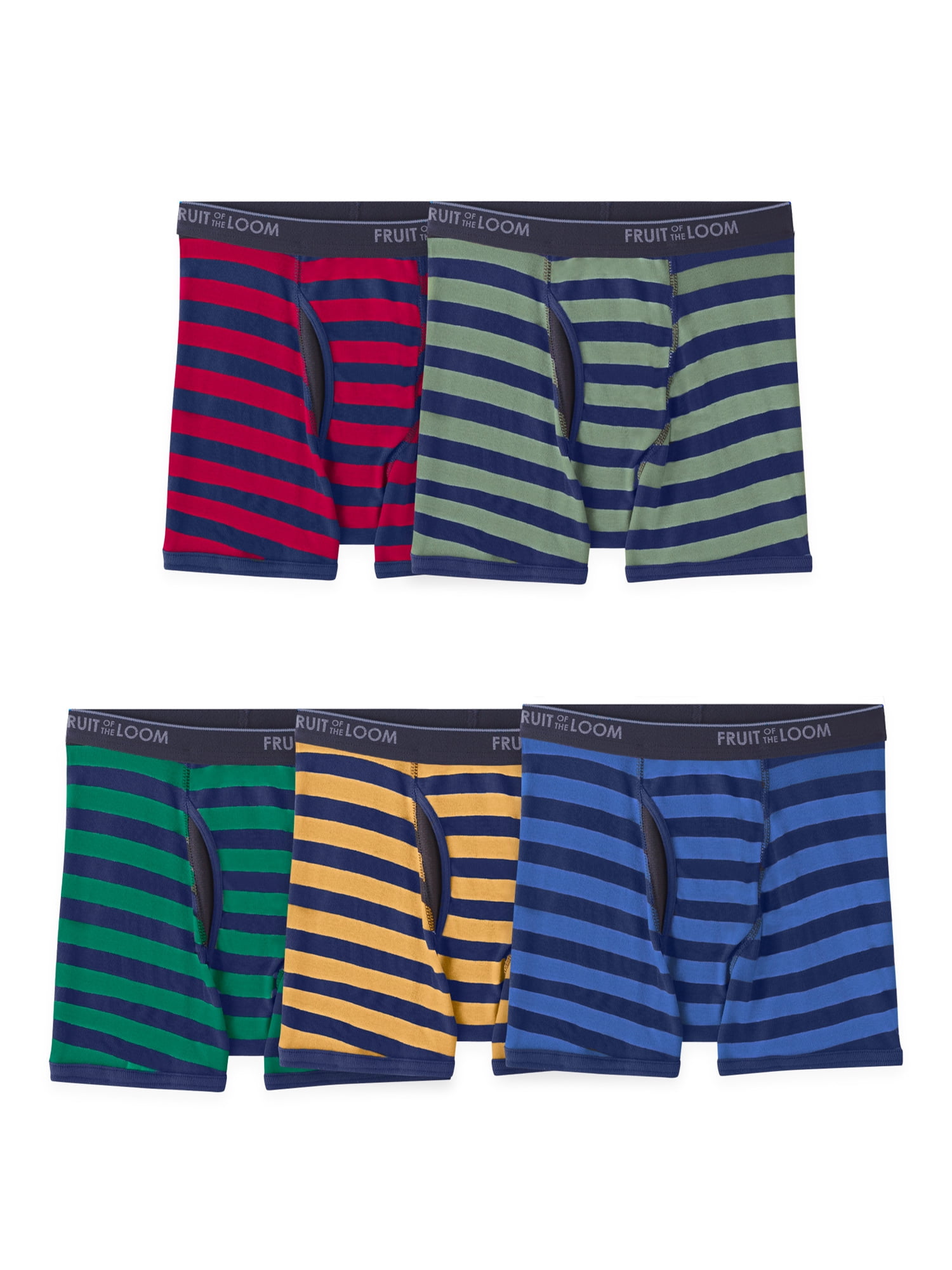 Fruit of the Loom Boys' CoolZone Boxer Briefs, 5-Pack, Sizes S-XL ...