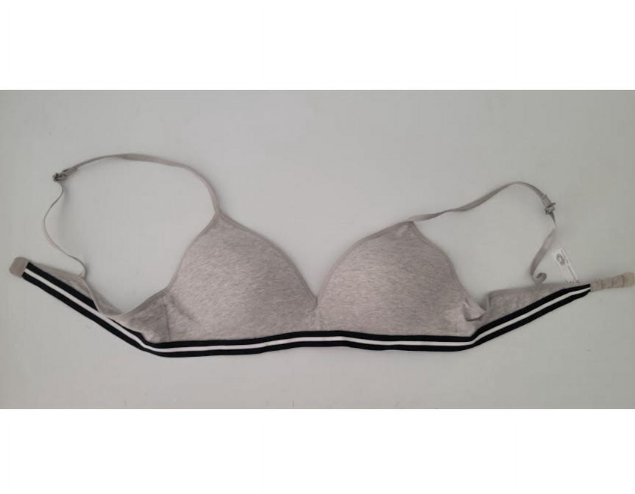 Fruit of the Loom Bra Girls Size 38 Gray/Black Lightly Lined - Walmart.com