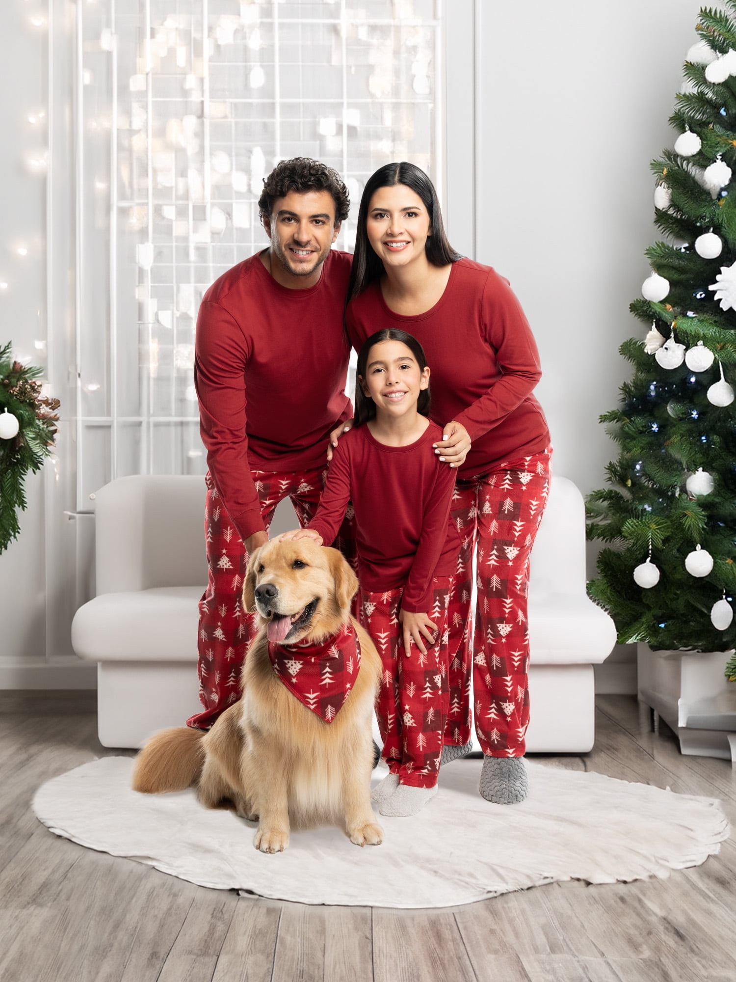Fruit of the Loom Christmas Holiday Family Matching Fleece Pajama Sleep ...