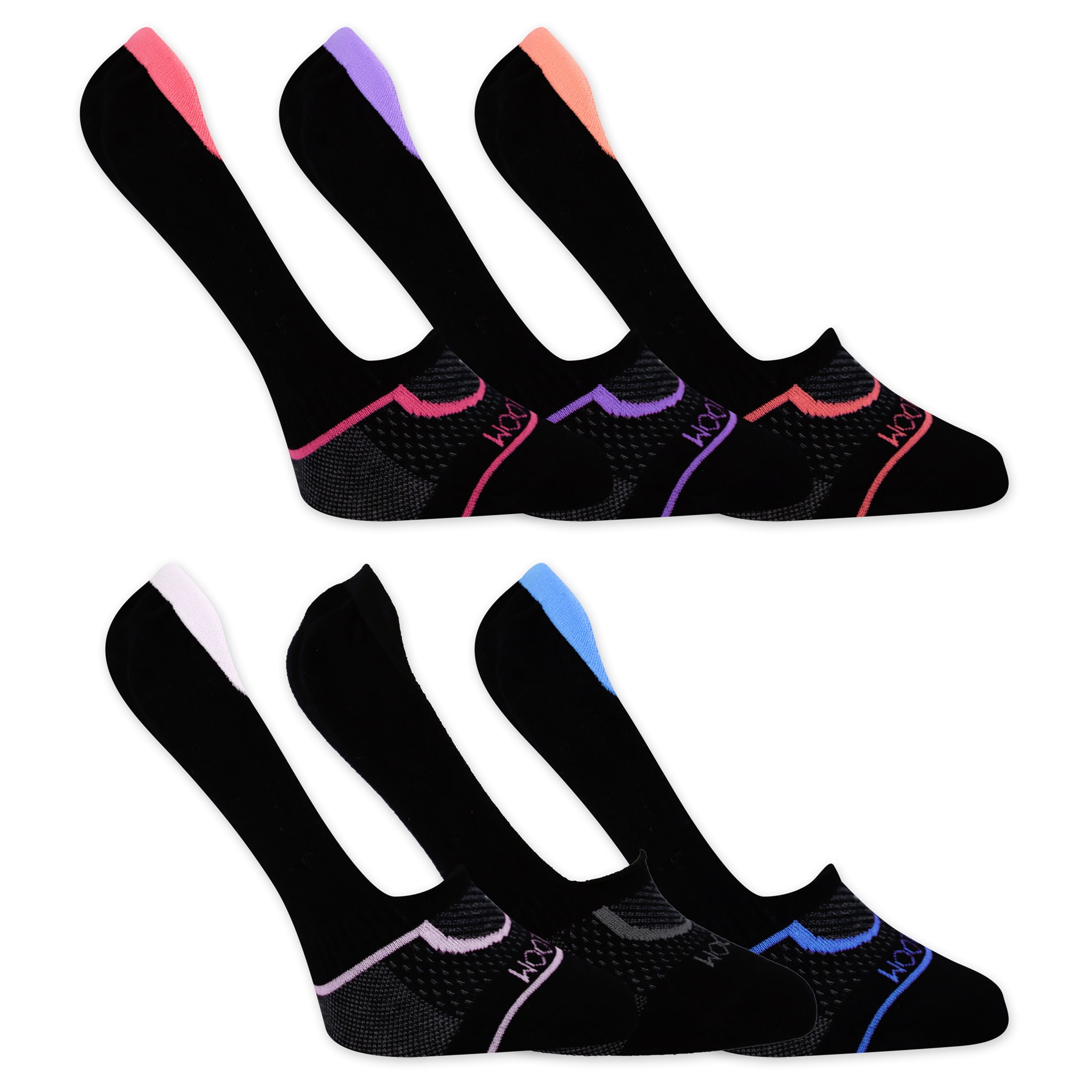 Fruit of the Loom No-Show Liner Socks for Women breathable mesh arch ...