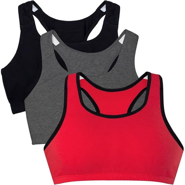 Fruit of the Loom Cotton Tank Bra for Women- 3 Pack - Walmart.com