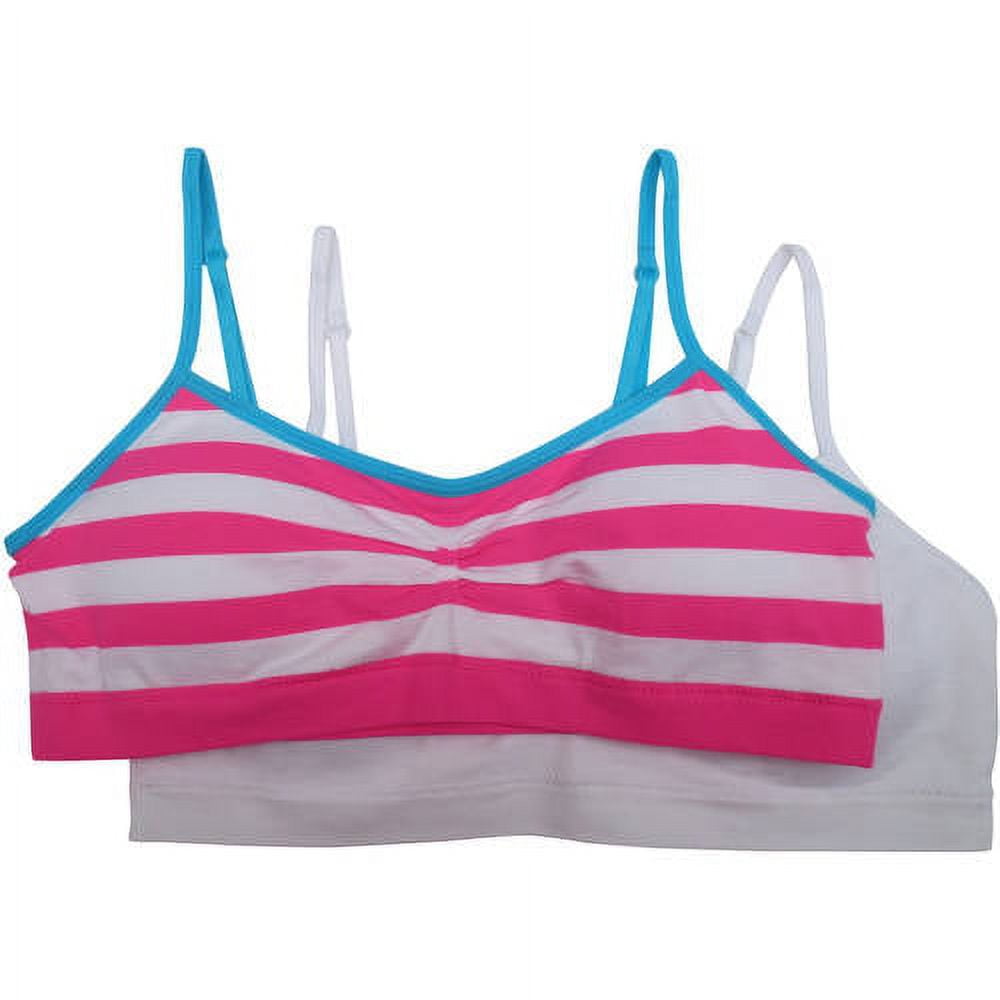 Fruit of the Loom Girls Seamless Training Bras 2-Pack, Sizes 28-30 ...