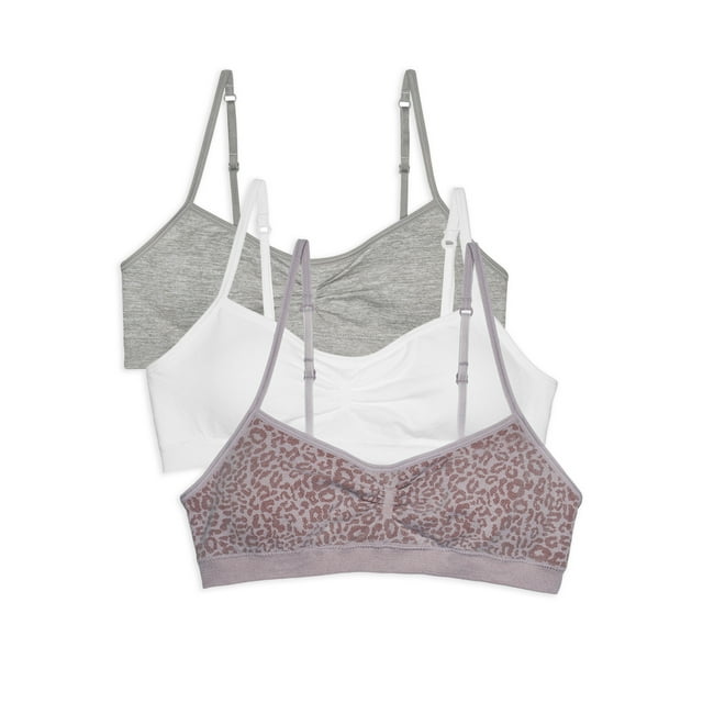 Fruit of the Loom Girls Seamless Training Bra with Removable Modesty ...