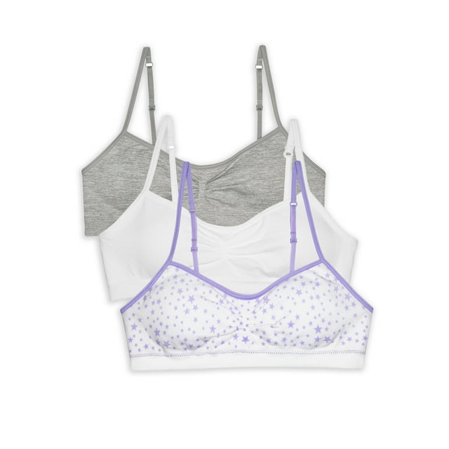 Fruit of the Loom Girls Seamless Training Bra with Removable Modesty ...