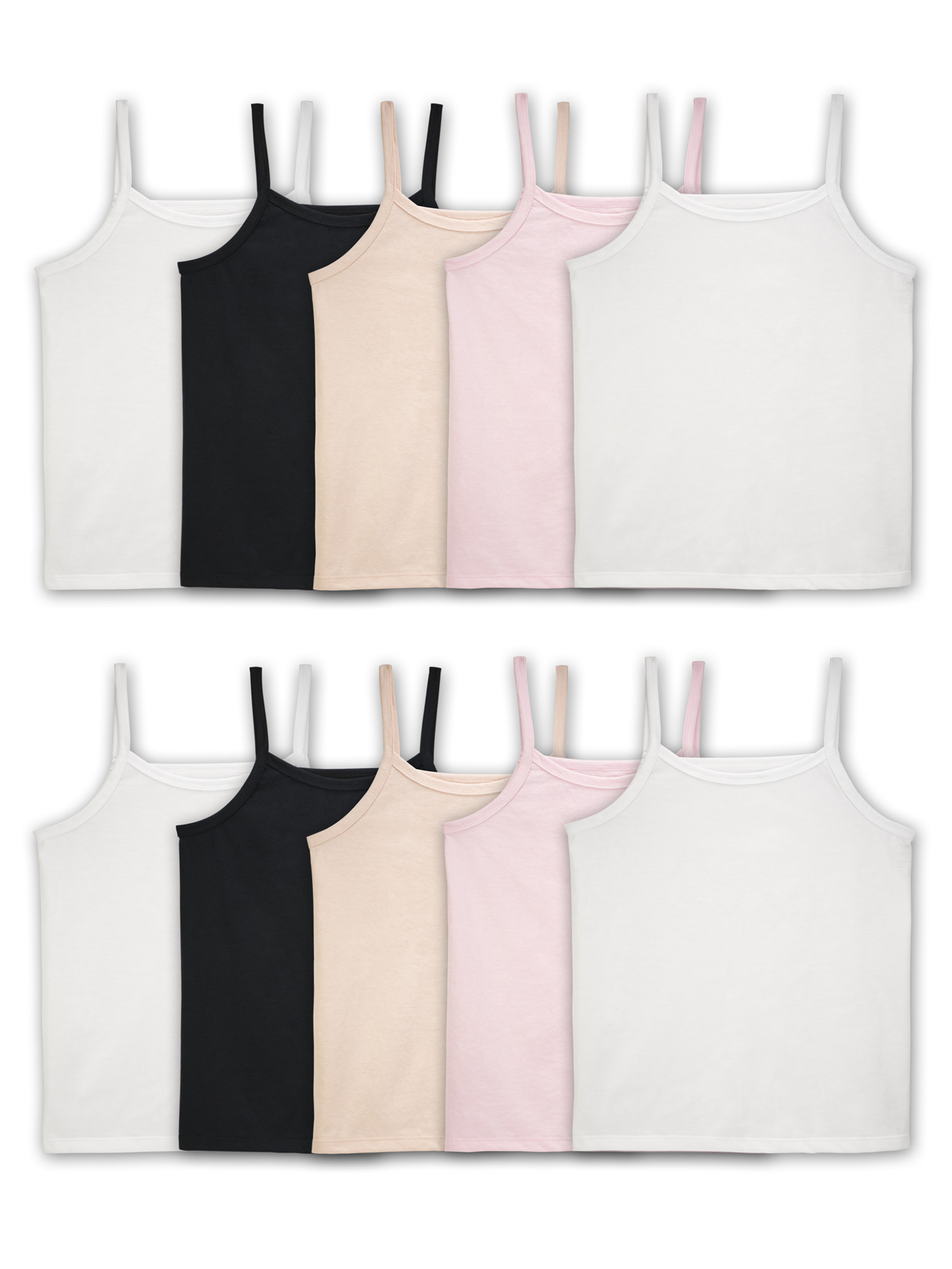Pink Label Girls Cami Undershirts 6-Pack, Sizes S-XL - Walmart.com