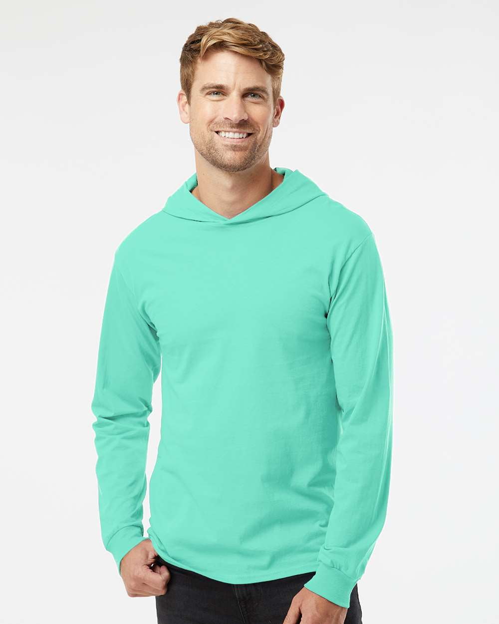 Fruit of the Loom HD Cotton Jersey Hooded T-Shirt - Walmart.com