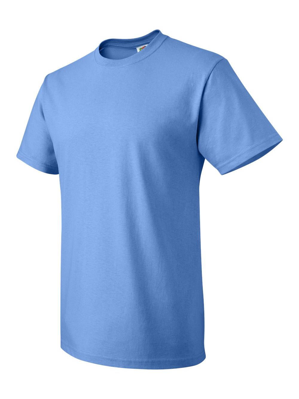 Fruit of the Loom - HD Cotton Short Sleeve T-Shirt - 3930R - Azure - Size: 3XL - Walmart.com