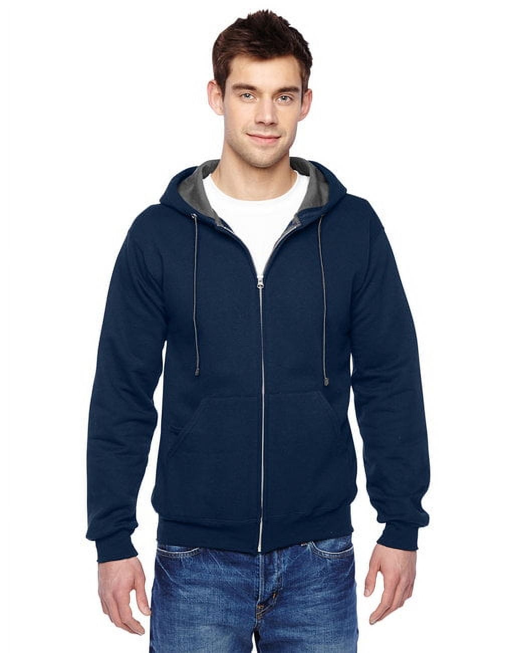 Fruit of the Loom Hoodie SF73R Men's 7.2 oz. Sofspun Full-Zip Hooded Sweat Shirt - Walmart.com