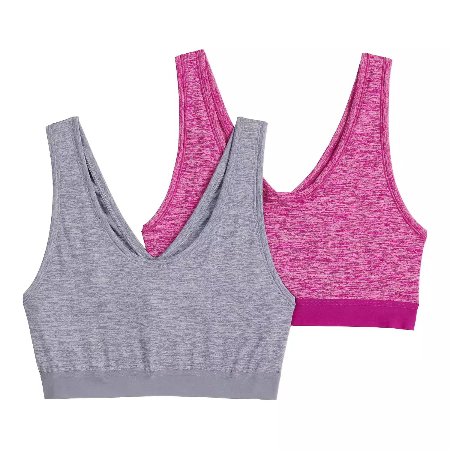 Fruit of the Loom L Nylon Ultra Flex Bra, (2 Pack) - Walmart.com