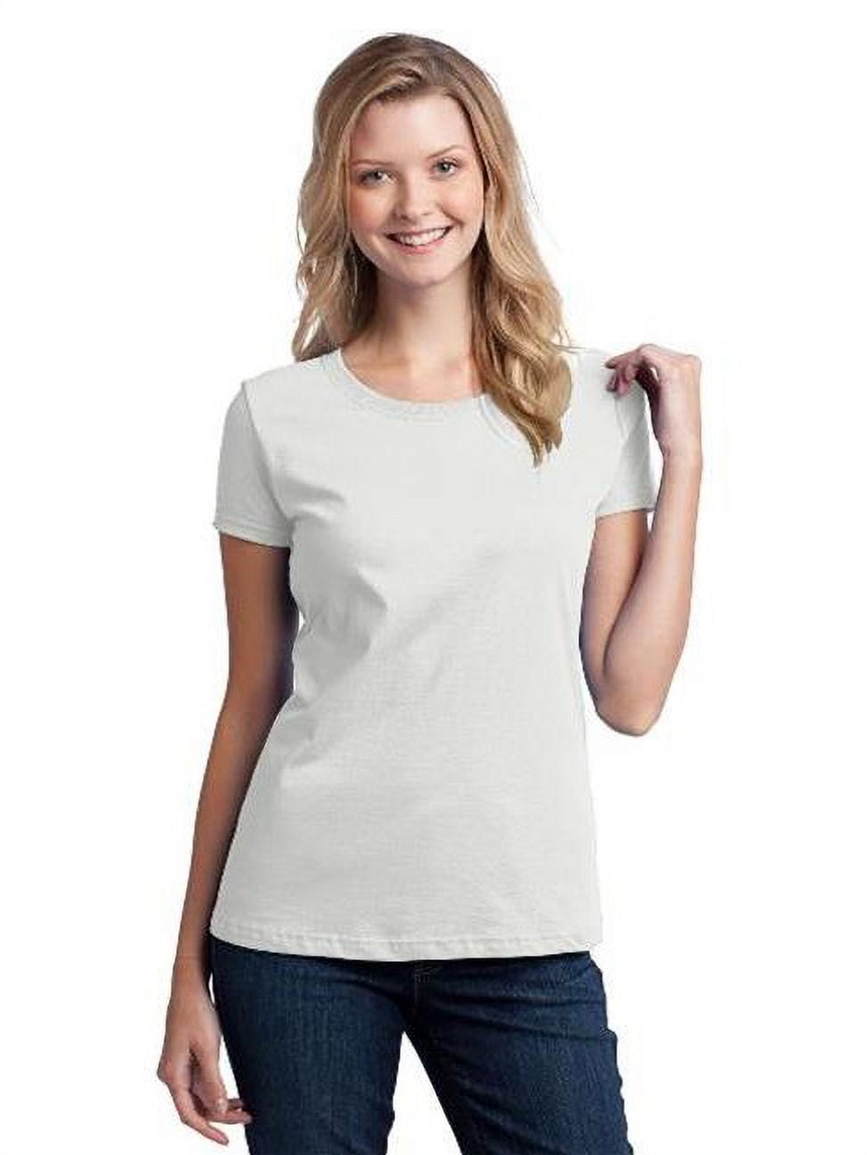 Fruit of the Loom L3930 Ladies HD Cotton 100 Percent Cotton T-Shirt ...