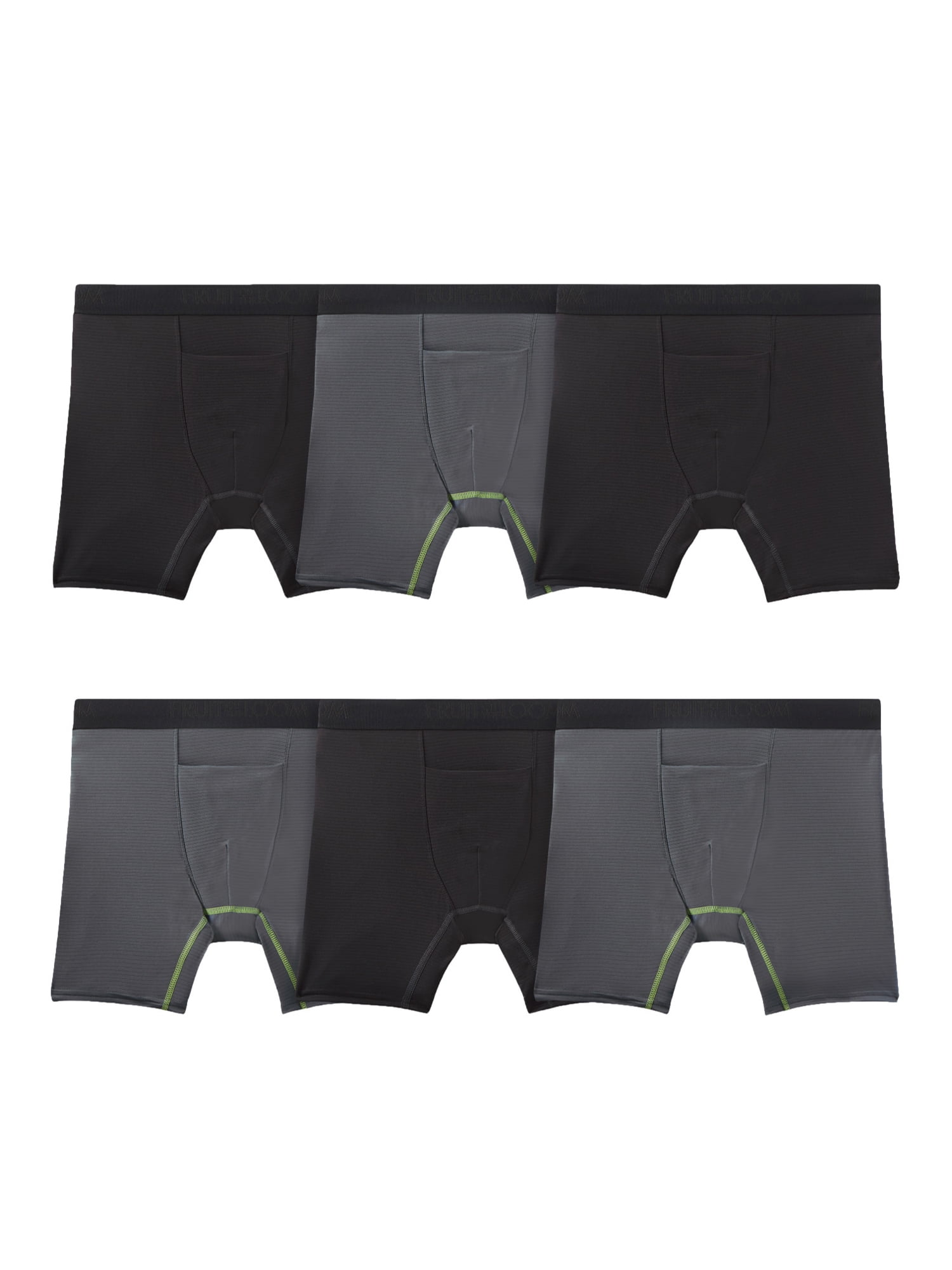 Fruit of the Loom Men's 360 Stretch Boxer Briefs with Cooling Channels ...