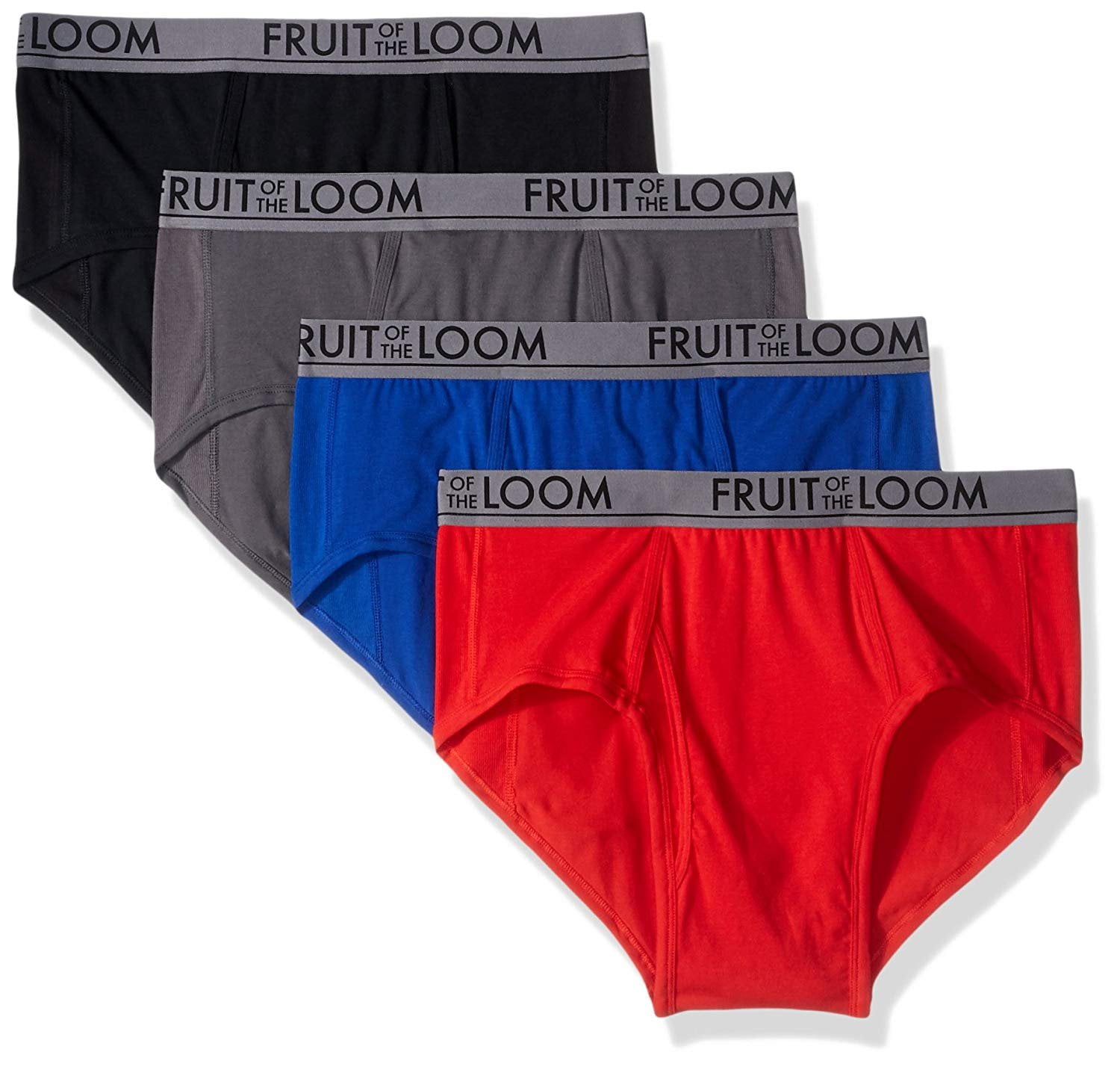 Fruit of the Loom Men's 4pk Ultra Flex Brief Medium 32-34, Assorted ...