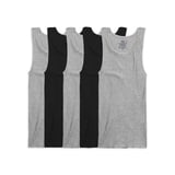 Fruit of the Loom Men's Sleeveless A-Shirt Tank Undershirts, 5-Pack ...