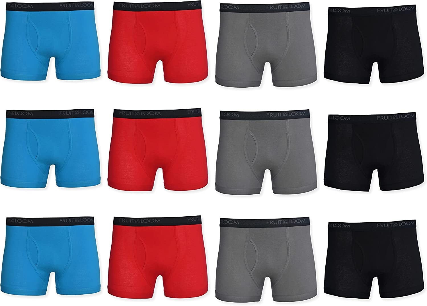 Fruit of the Loom Men's Boxer Briefs - Short Leg Comfort Stretch Cotton ...