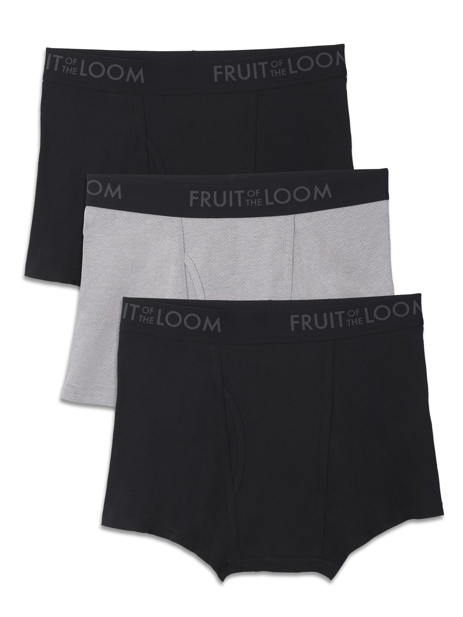 Fruit of the Loom Men's Breathable Cotton Micro-Mesh Short Leg Boxer ...
