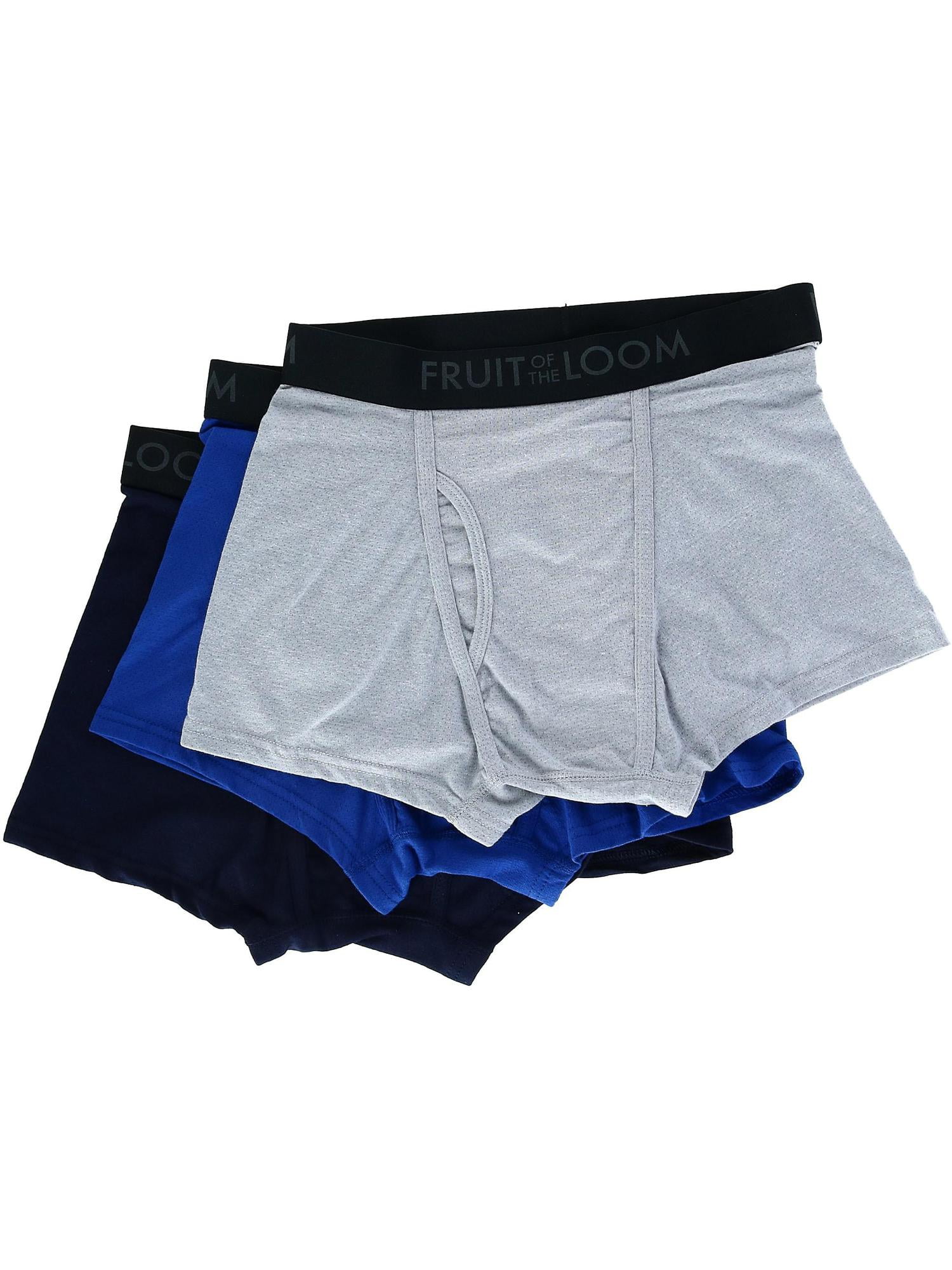 Fruit of the Loom Men's Breathable Cotton Micro-Mesh Short Leg Boxer ...