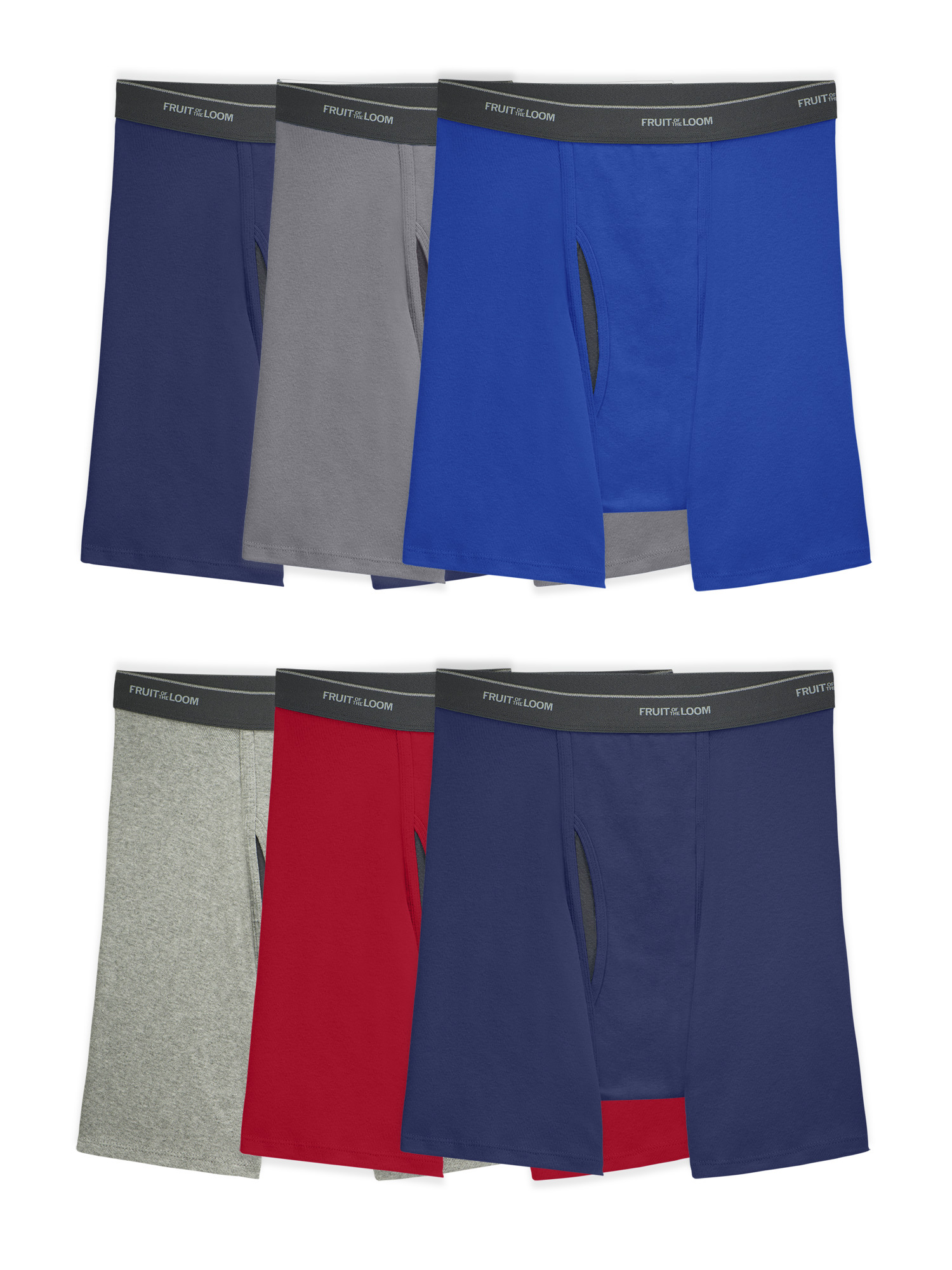 Fruit of the Loom Men's CoolZone Fly Assorted Boxer Briefs, 5 Pack ...