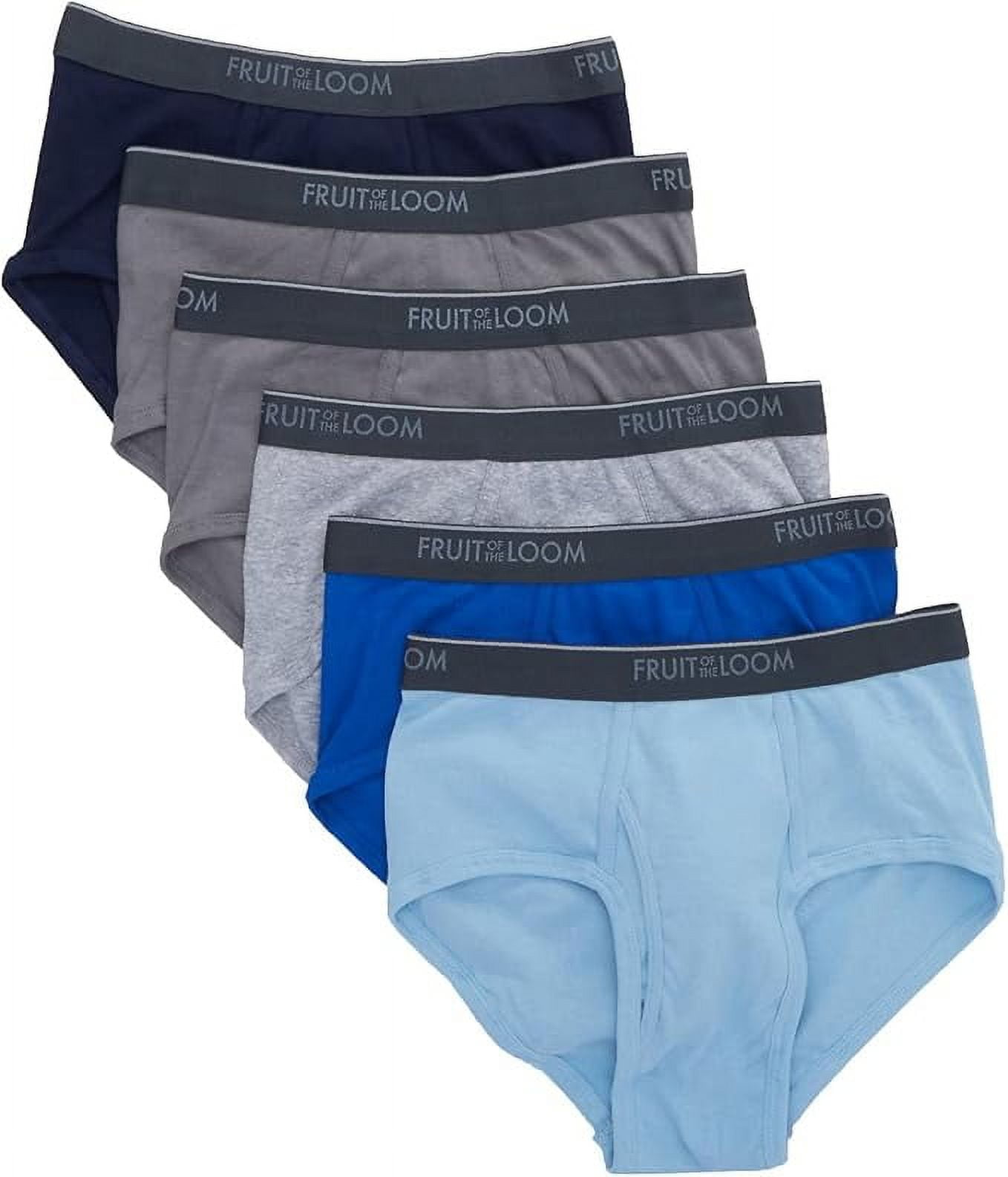 Fruit of the Loom Men's Cotton Mid-Rise Fashion Briefs 12-Pack Large 36 ...