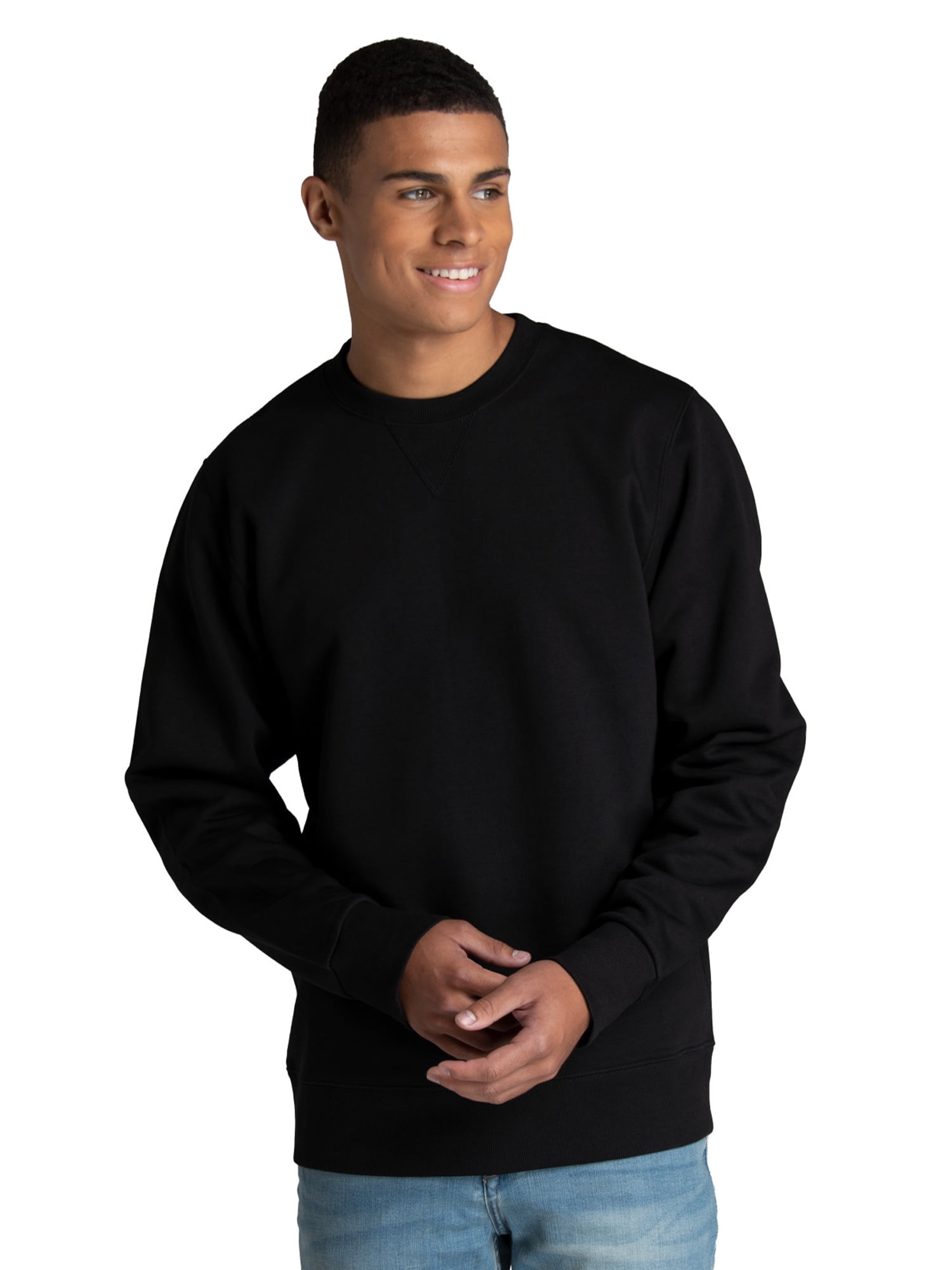 Brandclub - Fruit of the Loom Men's Crafted Comfort Super Soft Cotton Blend Fleece Crew ...