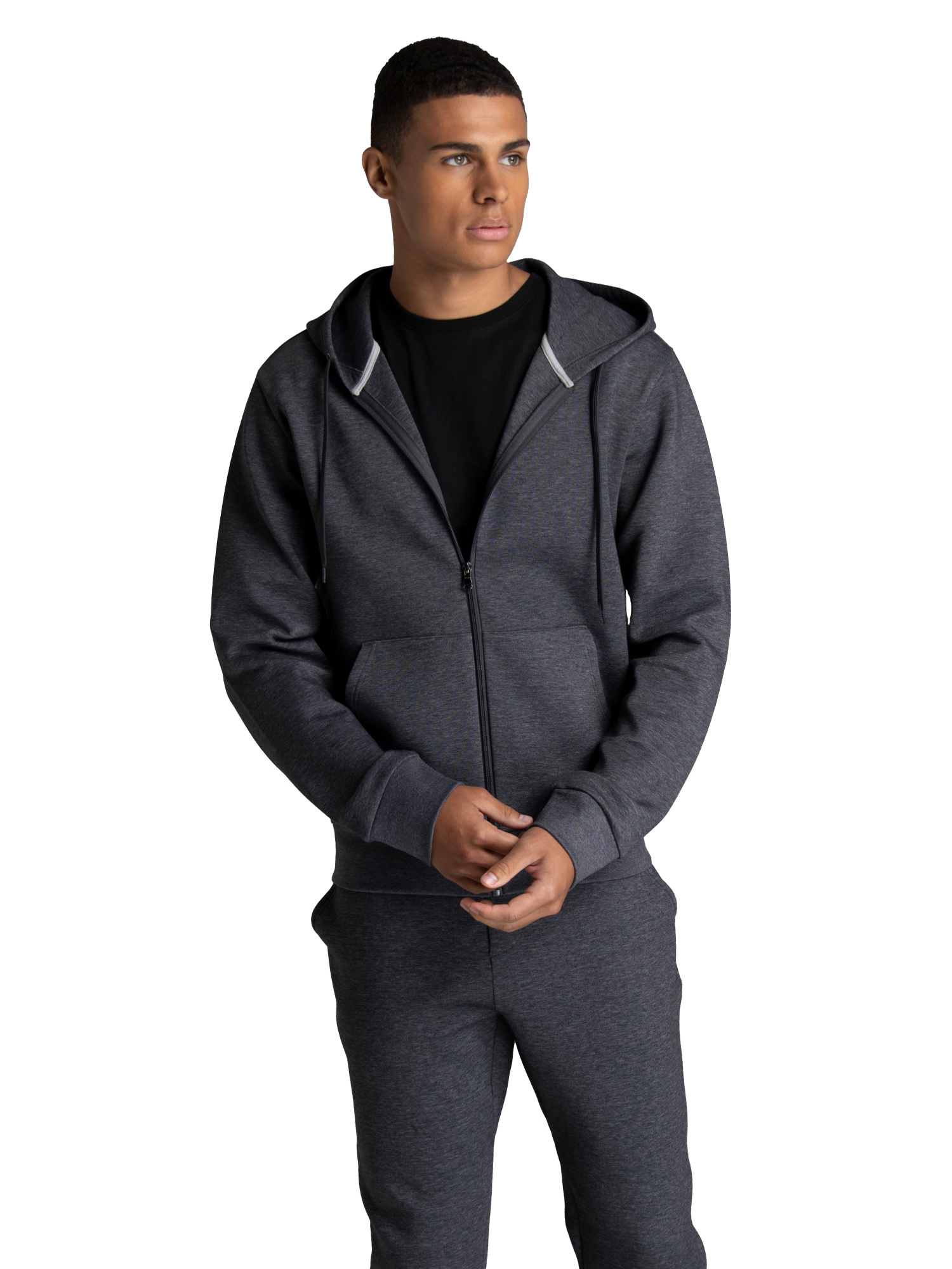 Hanes Boys EcoSmart Fleece Full Zip Hooded Jacket, Sizes 4-18 - Walmart.com