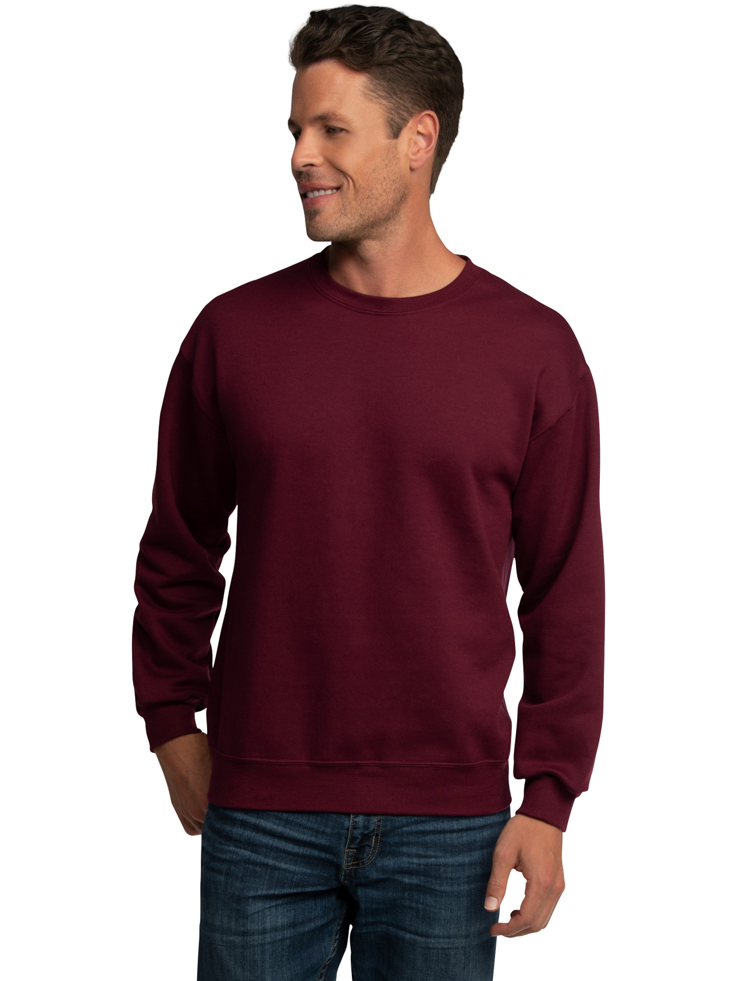 The Fruit of the Loom Adult 72 oz Sofspun Crewneck Sweatshirt - J NAVY - 2XL - Walmart.com