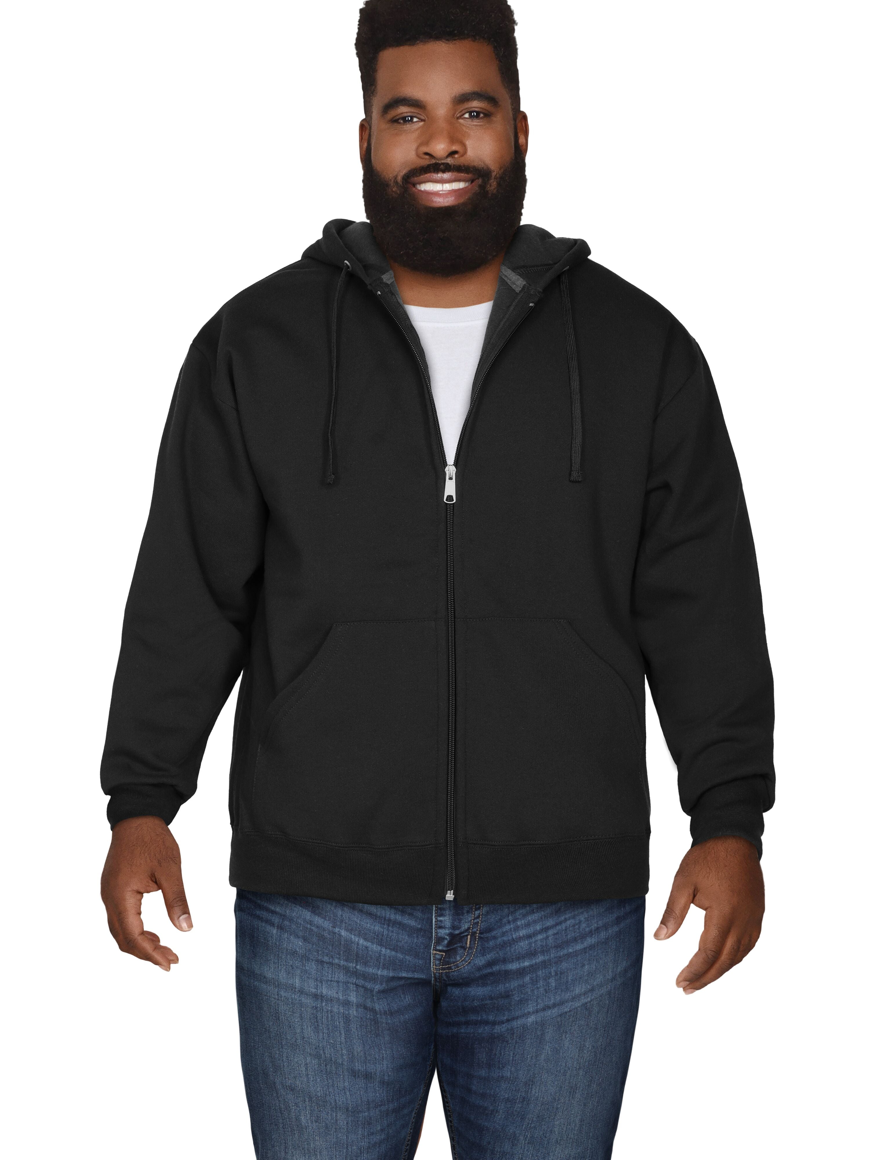 Fruit of the Loom Men's EverSoft Fleece Full Zip Hoodie Jacket, Sizes S-3XL - Walmart.com