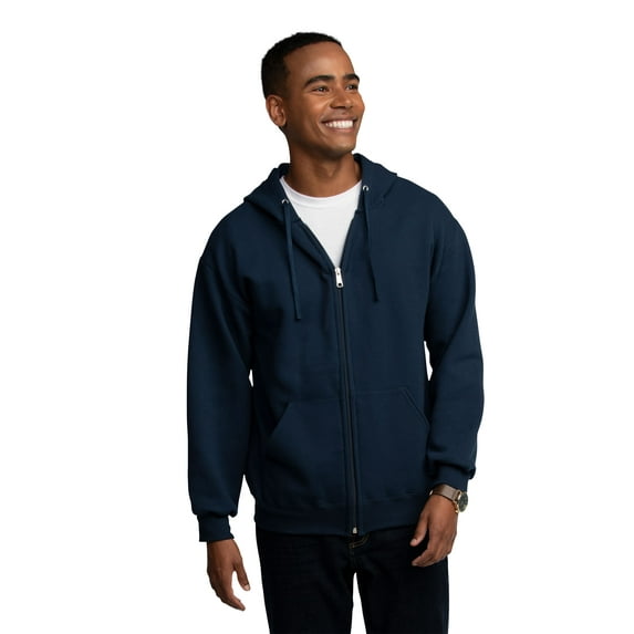 Fruit of the Loom Men's EverSoft Fleece Full Zip Hoodie Jacket, Sizes S-3XL - Walmart.com