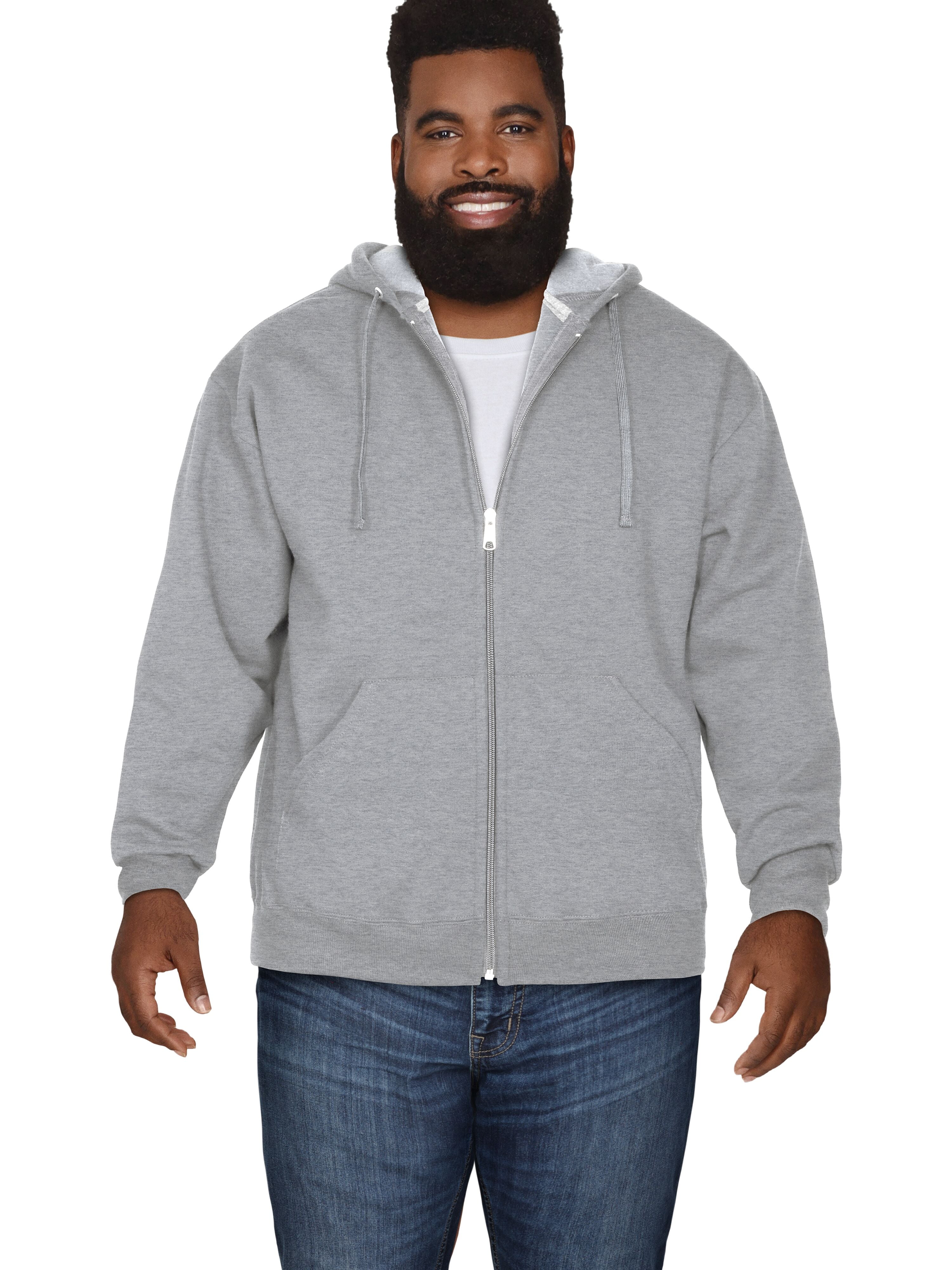 Fruit of the Loom Men's EverSoft Fleece Full Zip Hoodie Jacket, Sizes S-3XL - Walmart.com