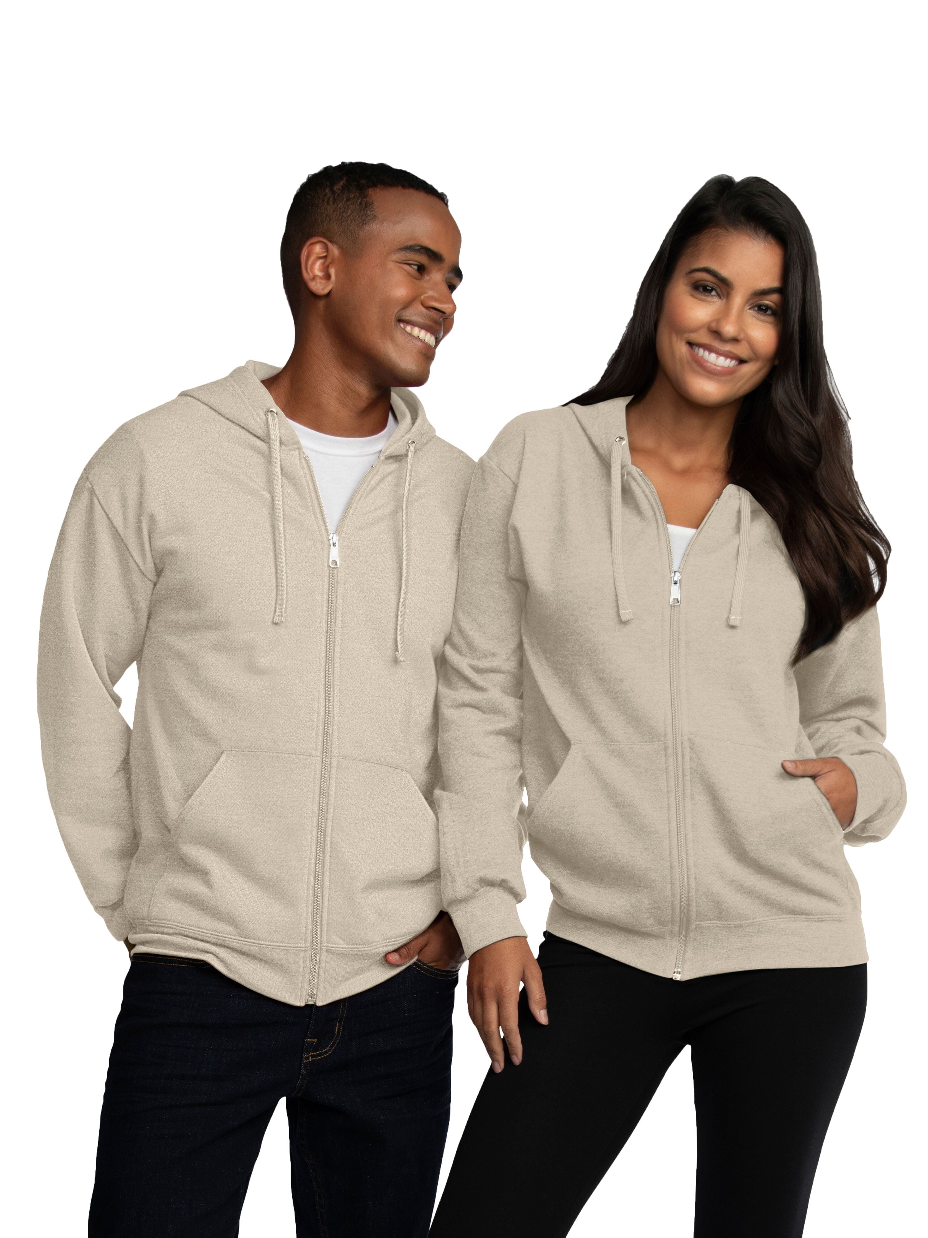 Fruit of the Loom Men's EverSoft Fleece Full Zip Hoodie Jacket, Sizes S-3XL - Walmart.com