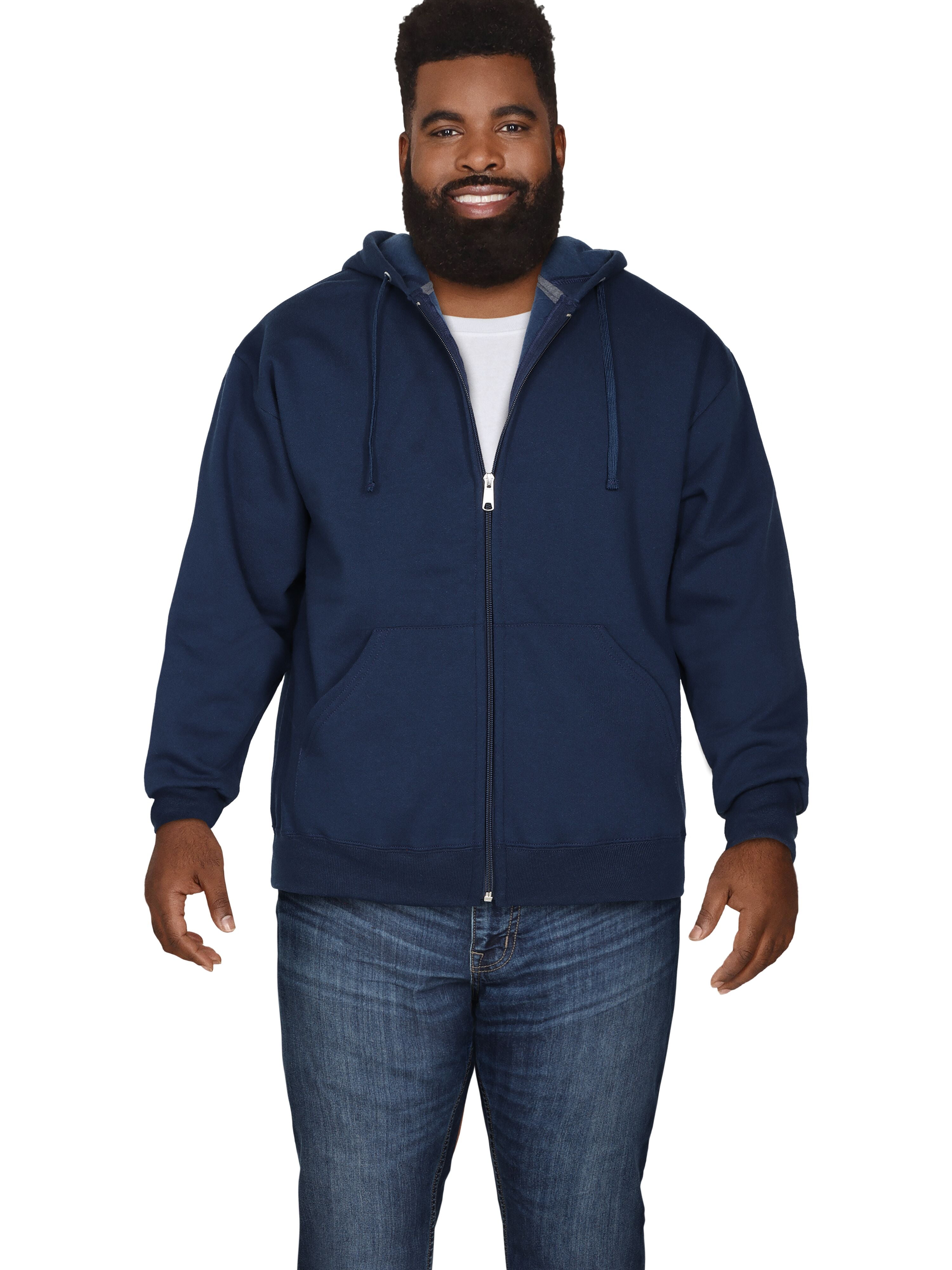 Fruit of the Loom Men's EverSoft Fleece Full Zip Hoodie Jacket, Sizes S-3XL - Walmart.com