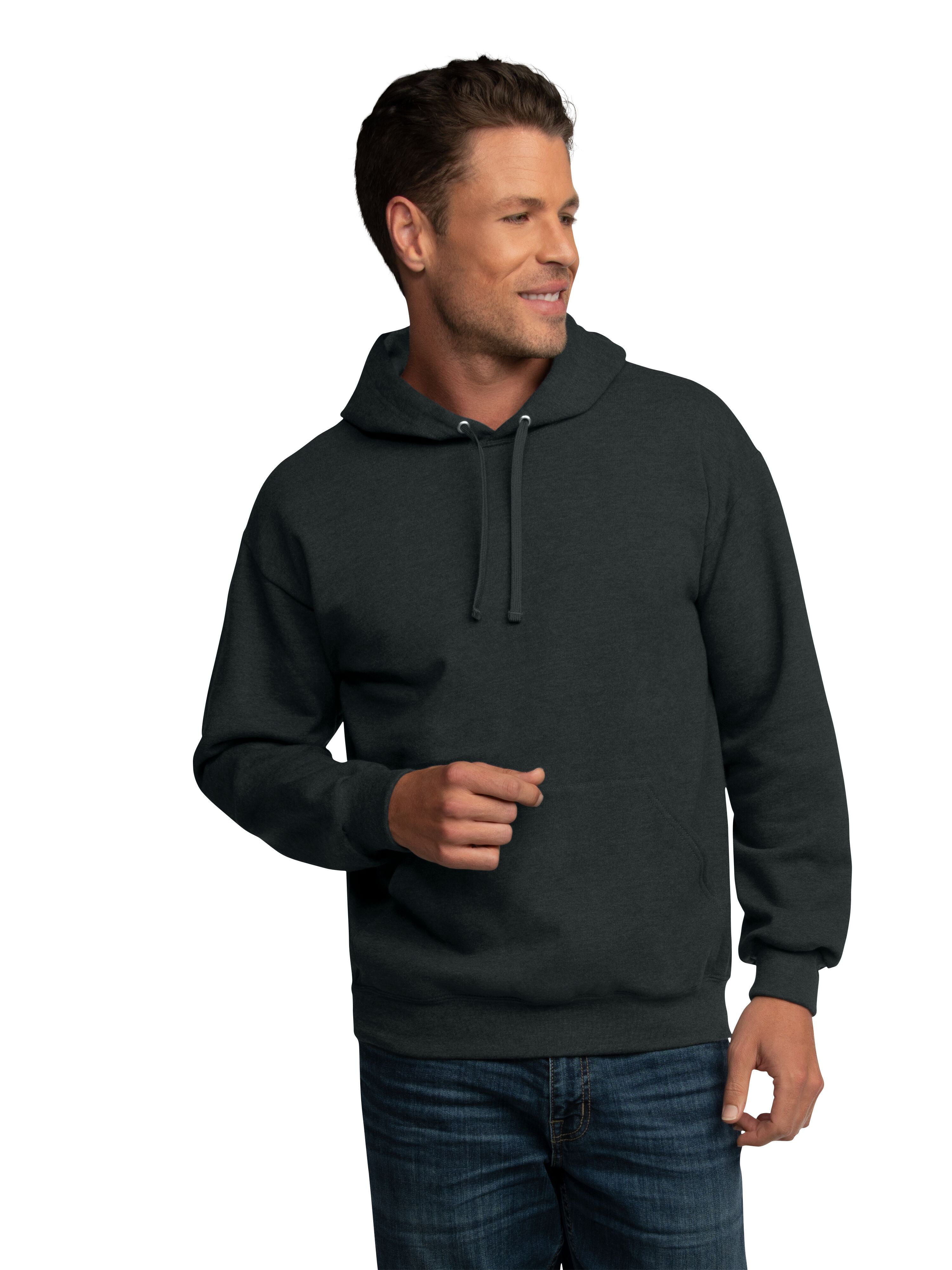Fruit of the Loom Men's EverSoft Fleece Hoodie, Soft Cotton Pullover Sweatshirt, S-3XL - Walmart.com