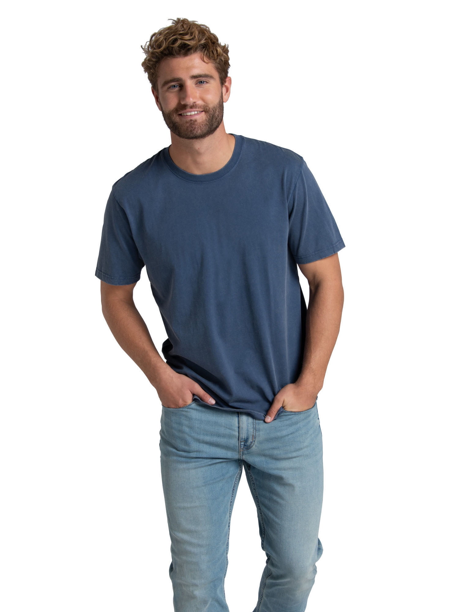 Fruit of the Loom Men's Ultra-Soft Garment Dyed Crewneck T-Shirt, Sizes S - 2XL - Walmart.com