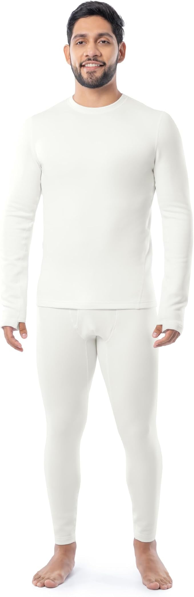 Fruit of the Loom Men's Heavyweight Brushed Back Fleece Thermal ...