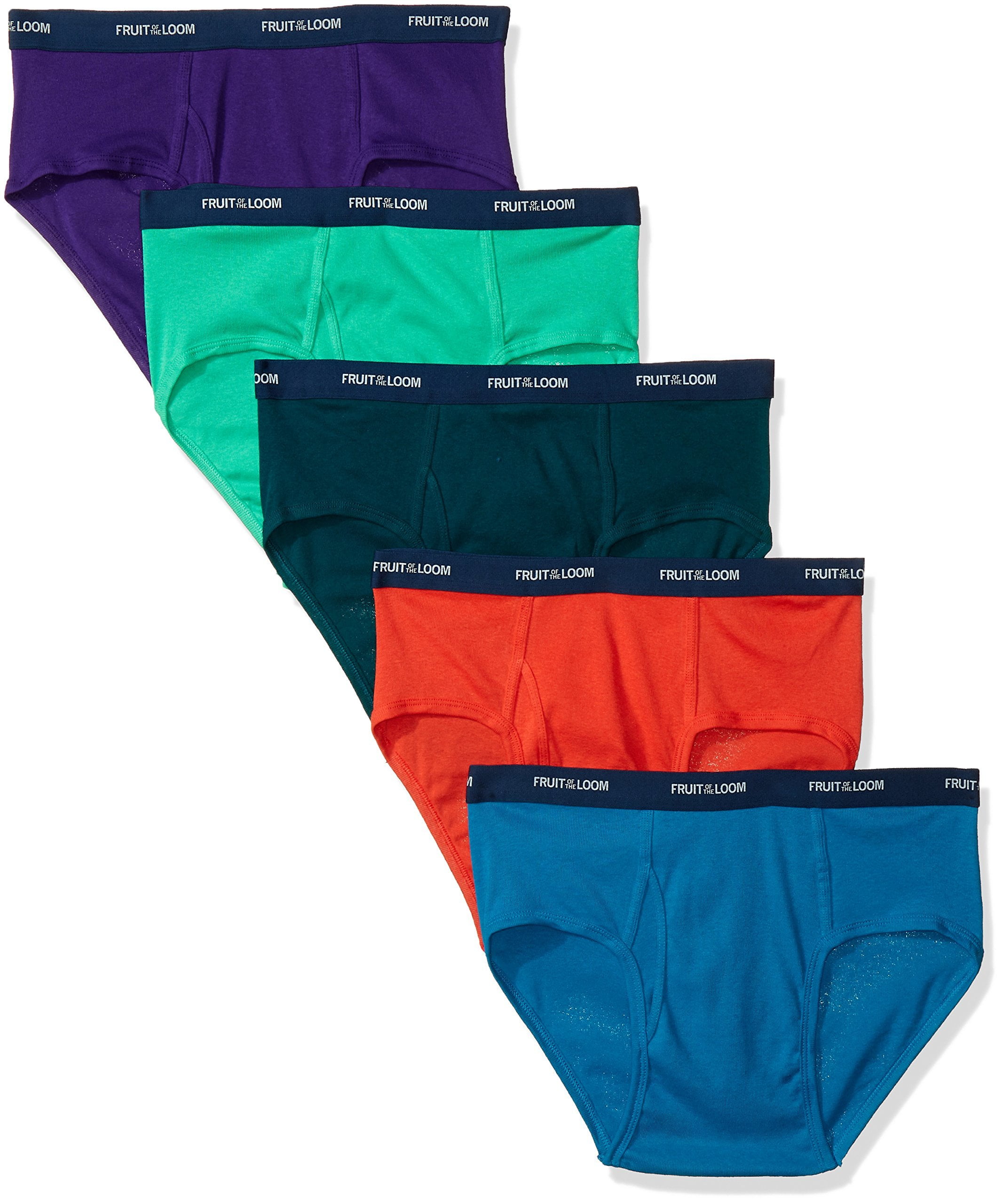 Fruit of the Loom Men's Low Rise Assorted Fashion Briefs 5 Pack ...
