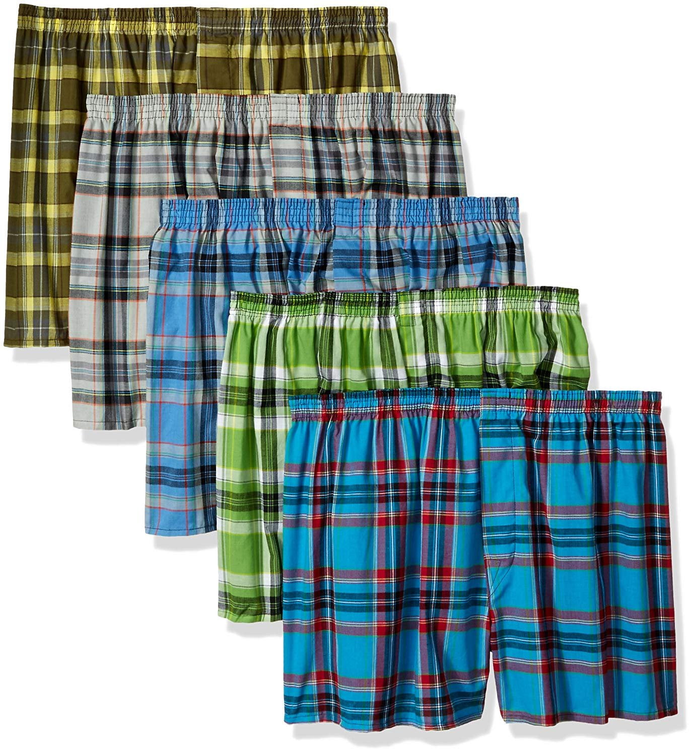 Fruit of the Loom Men's Low Rise Boxers X-Large, Plaid - Walmart.com