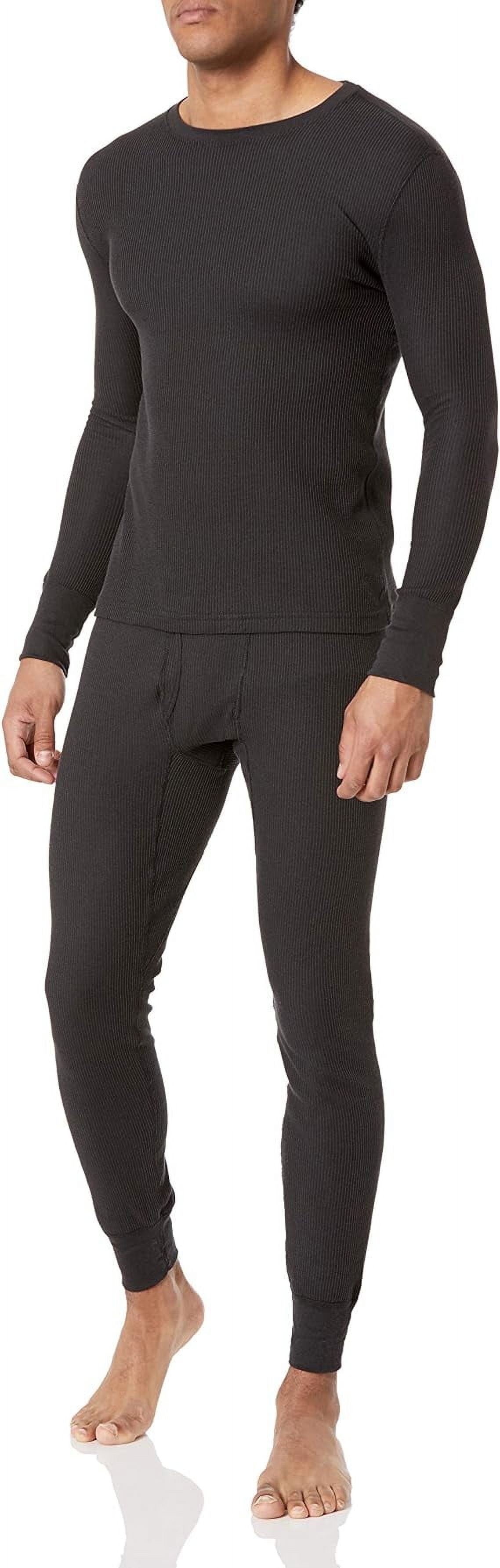 Fruit of the Loom Men's Recycled Waffle Thermal Underwear Set (Top and ...
