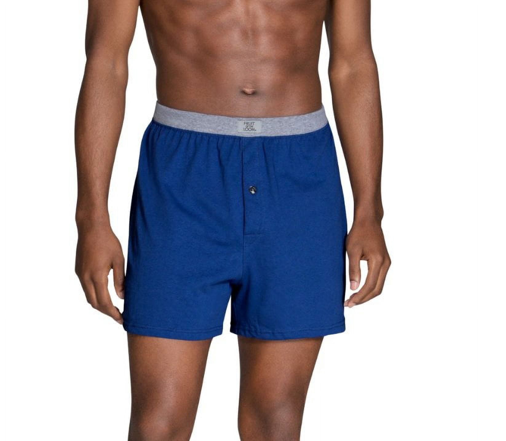Fruit of the Loom Men's Soft Stretch Knit Boxer 5 Pack - Walmart.com