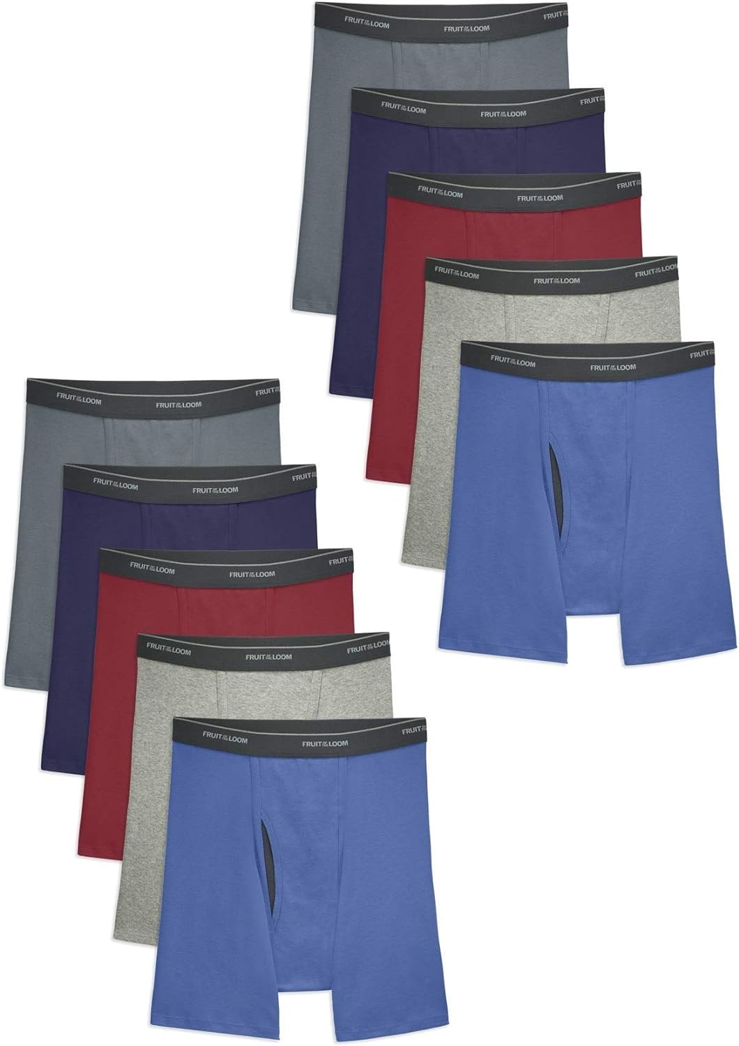Fruit of the Loom Men's Super Value Boxer Briefs 5+5pk - M, Men's, Size ...