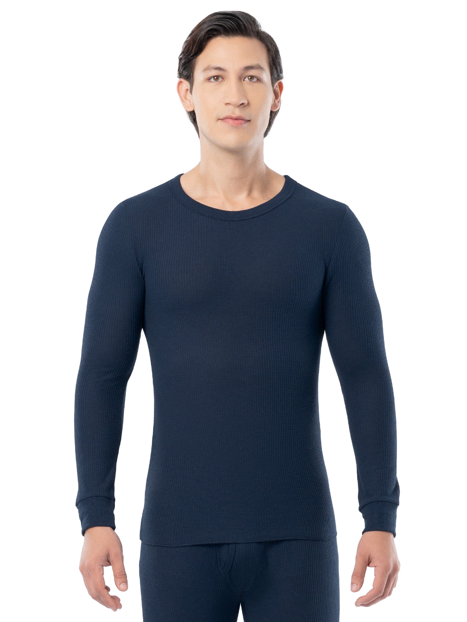 Fruit of the Loom Men's Thermal Waffle Crew Top, 3-Pack, Sizes S-5XL ...