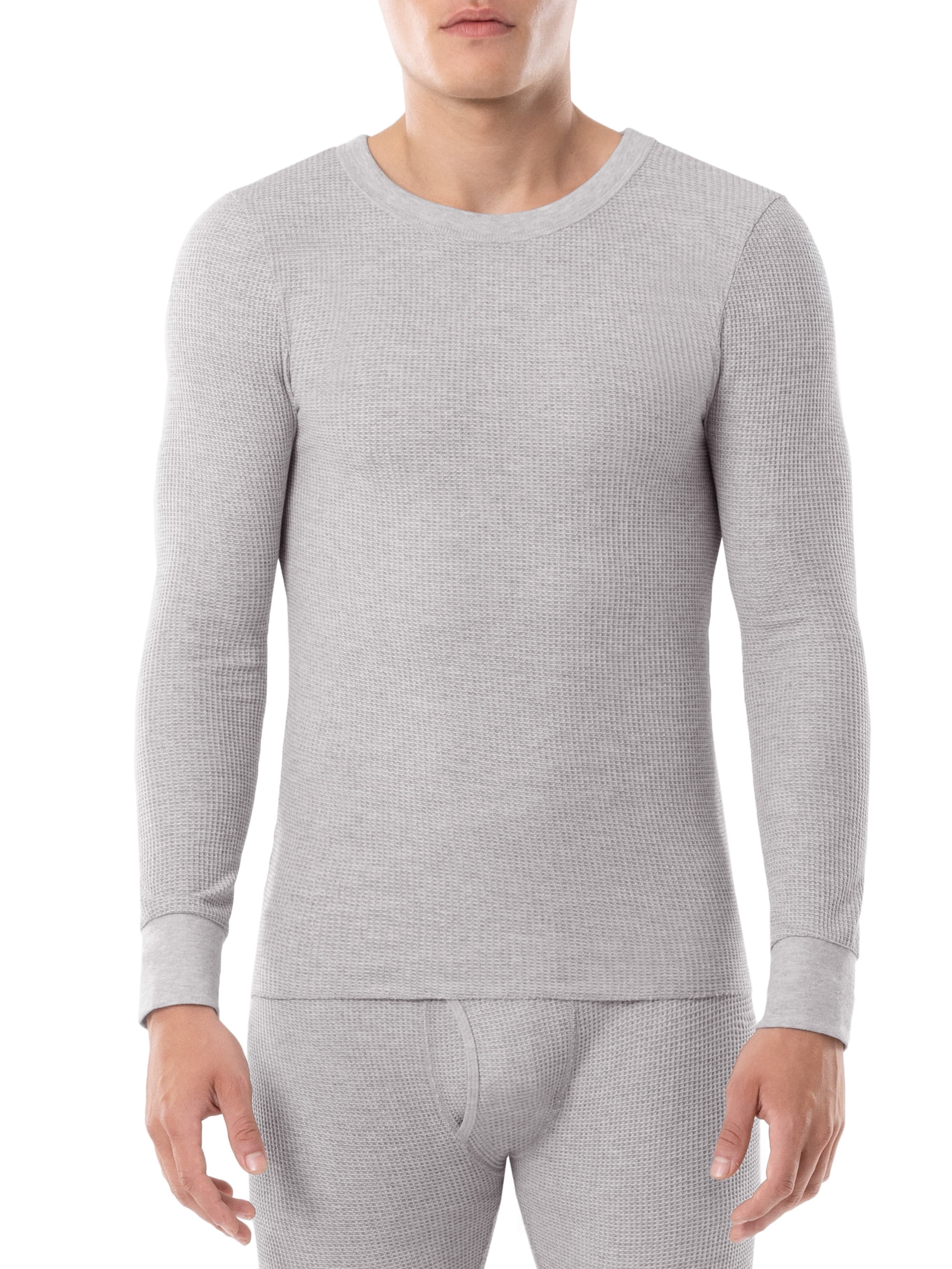 Fruit of the Loom Men's Thermal Waffle Crew Top, Sizes S-5XL - Walmart.com