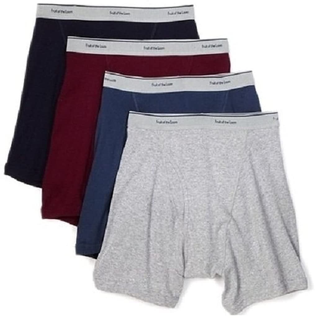 Fruit of the Loom Men's Traditional Fly Assorted Boxer Briefs Pack of 6 ...