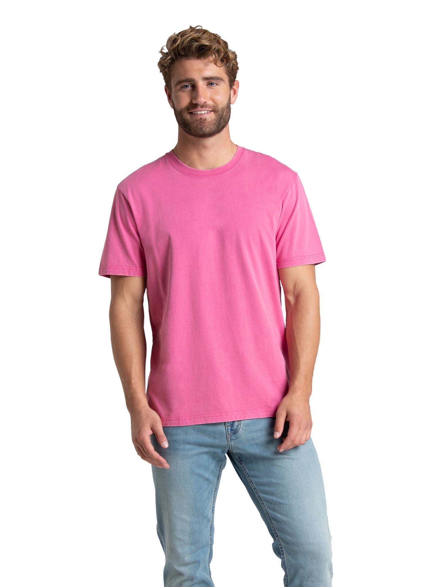 Fruit of the Loom Men's Ultra-Soft Garment Dyed Crewneck T-Shirt, Sizes S - 2XL - Walmart.com