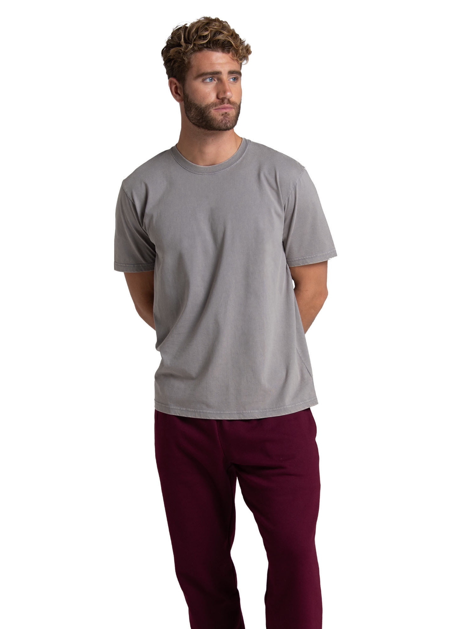 Fruit of the Loom Men's Ultra-Soft Garment Dyed Crewneck T-Shirt, Sizes ...